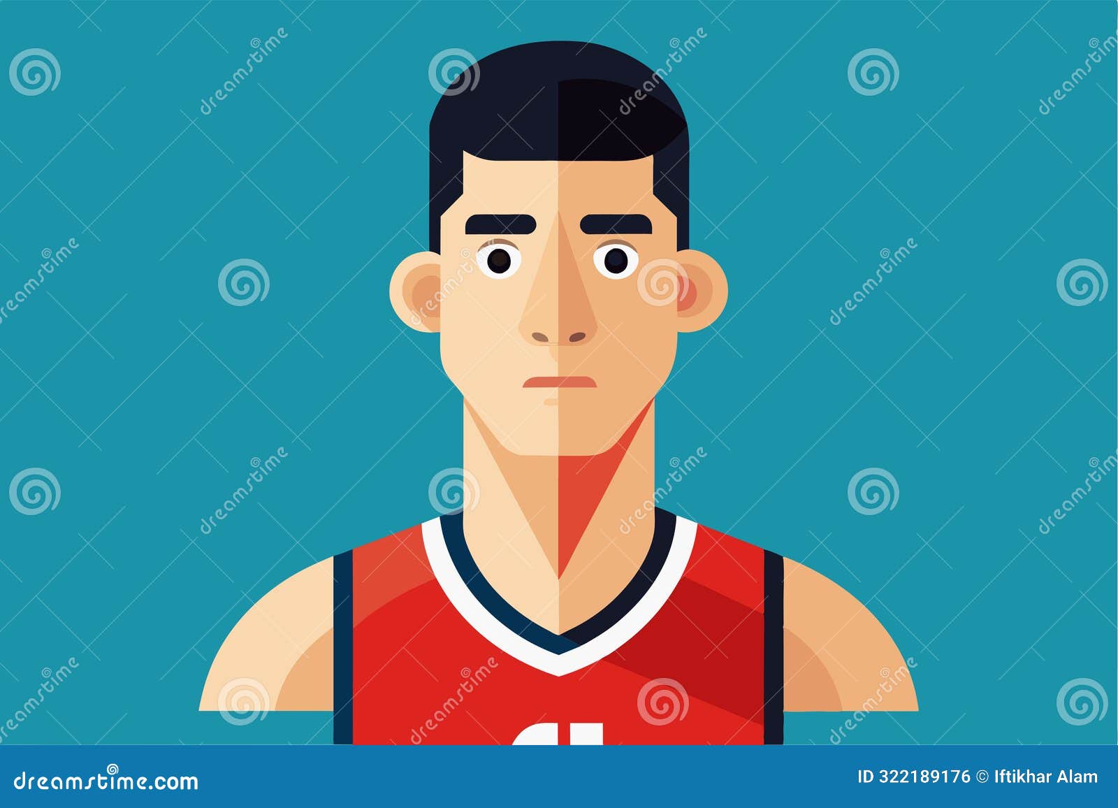 A Flat, Semi-realistic Illustration of a Customizable Basketball Player ... A Flat, Semi-realistic Illustration of a Customizable Basketball Player ...