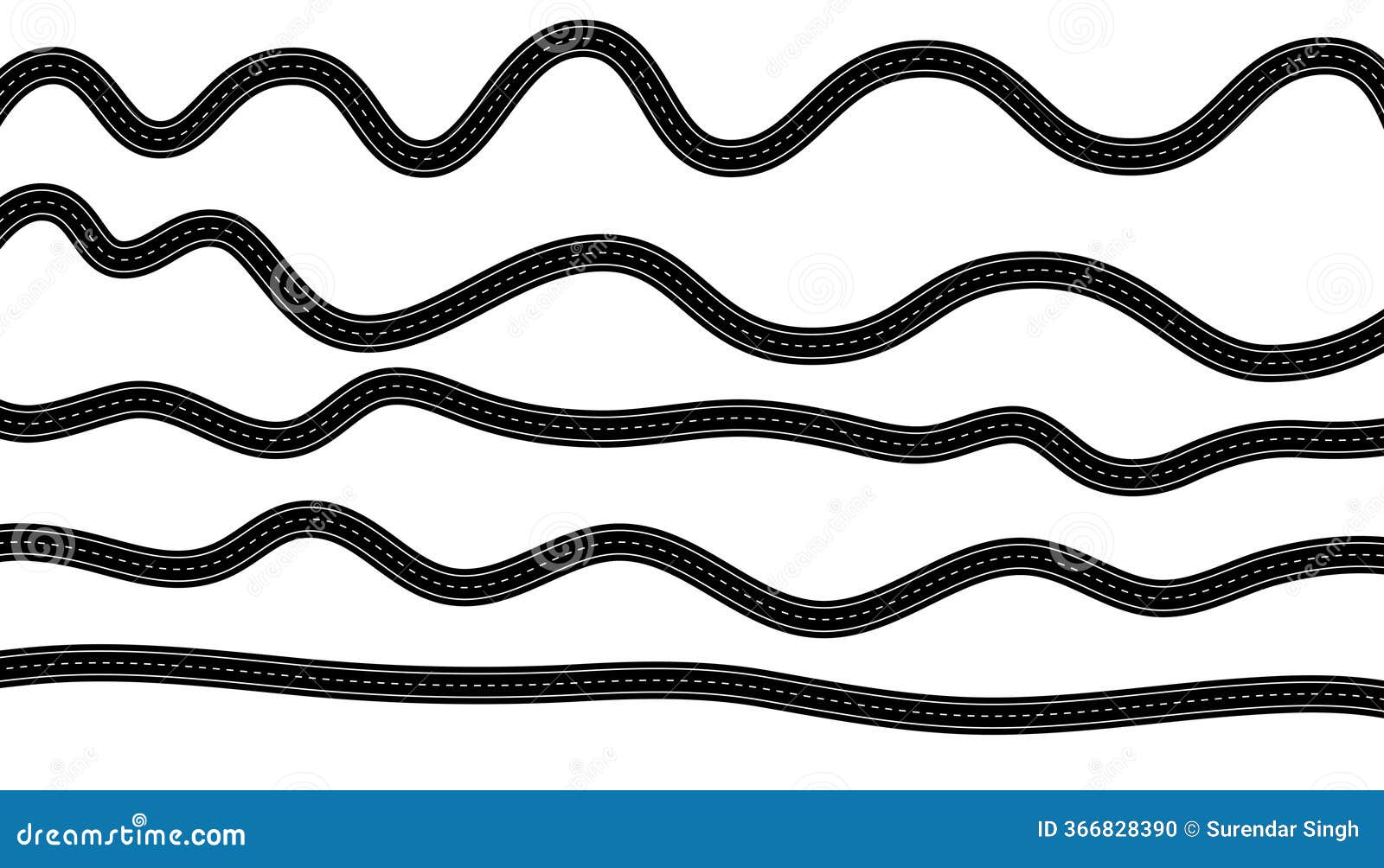 Winding Wave Of Human Figures In Silhouette Walking In Single File ...