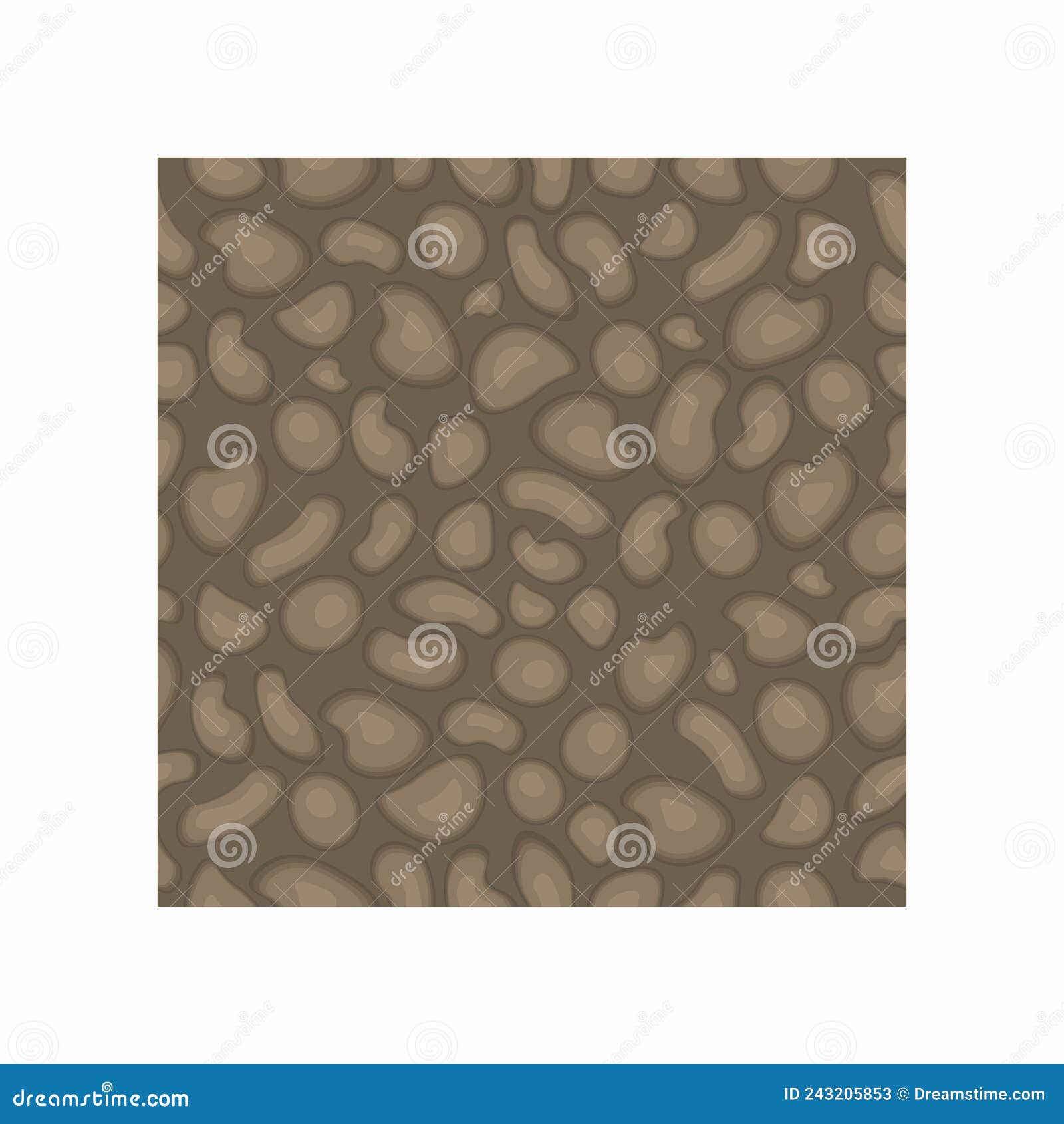 Flat Set of Textures Ground or Materials for Games Stock Vector ...