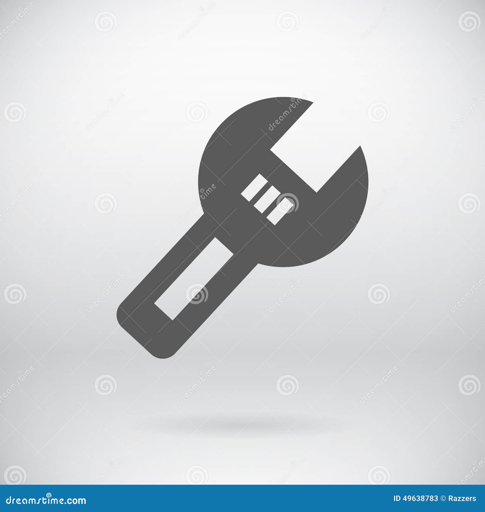 Flat Settings Cog Sign Vector Repair Key Symbol Stock Vector ...