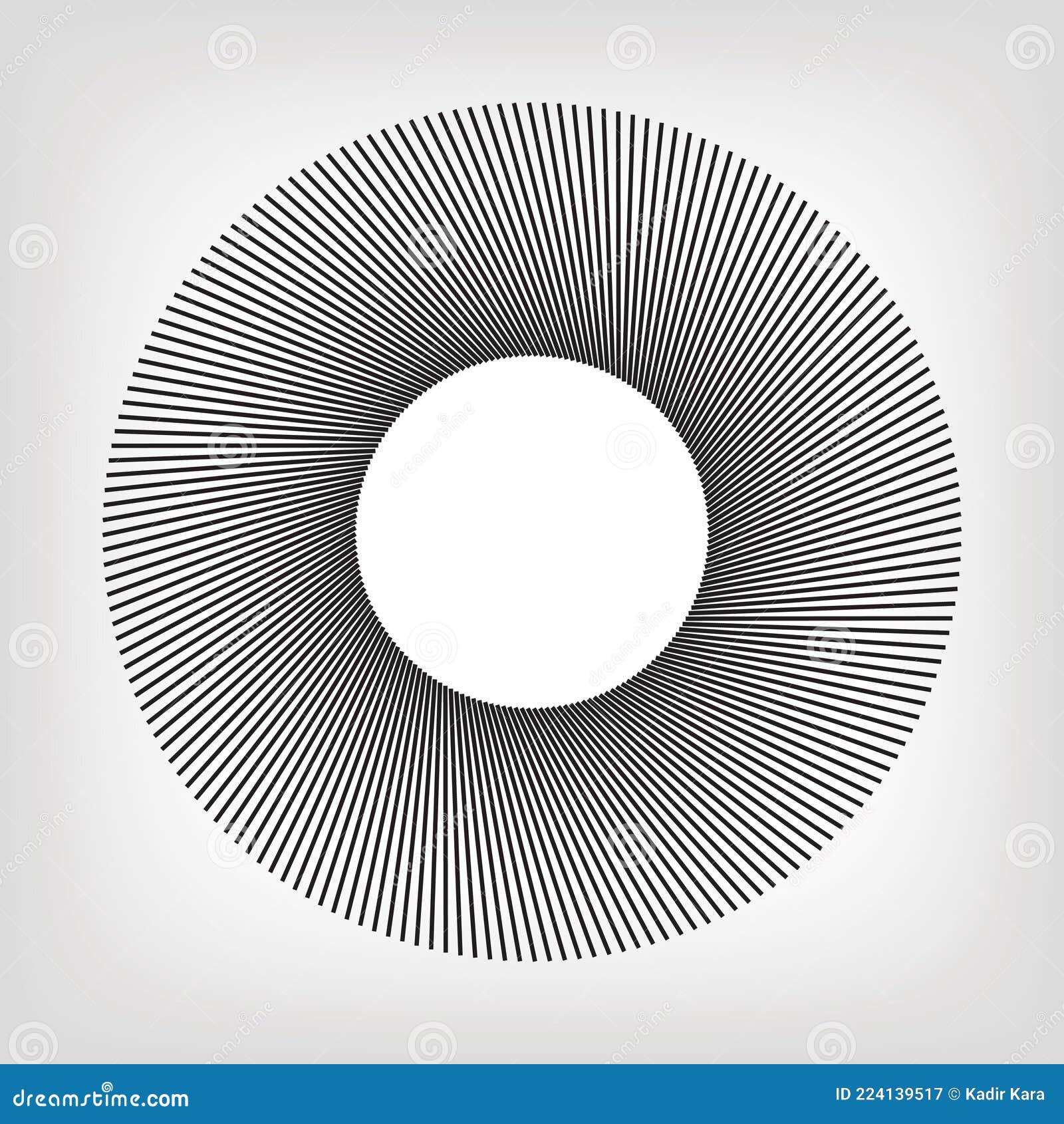 Flat Shaped Straight Lines, Cricle Line Abstract Stock Vector ...