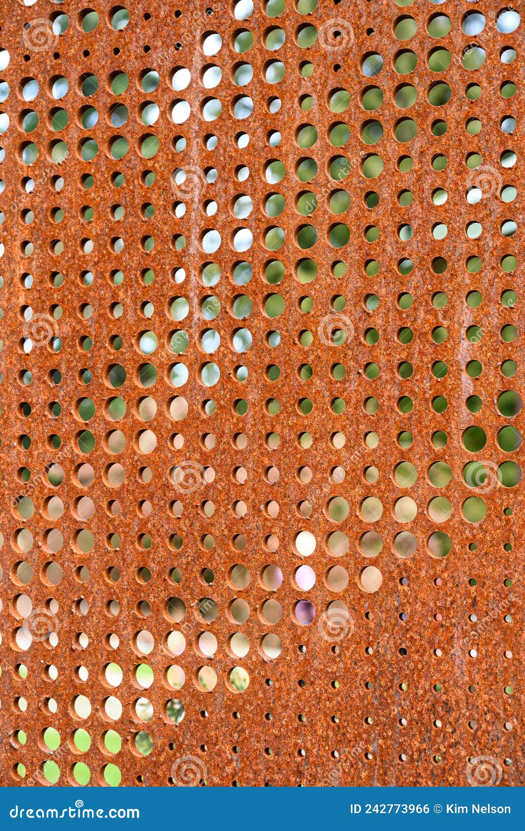 Flat Sheet of Iron with Round Holes in Various Sizes, Pattern and ...