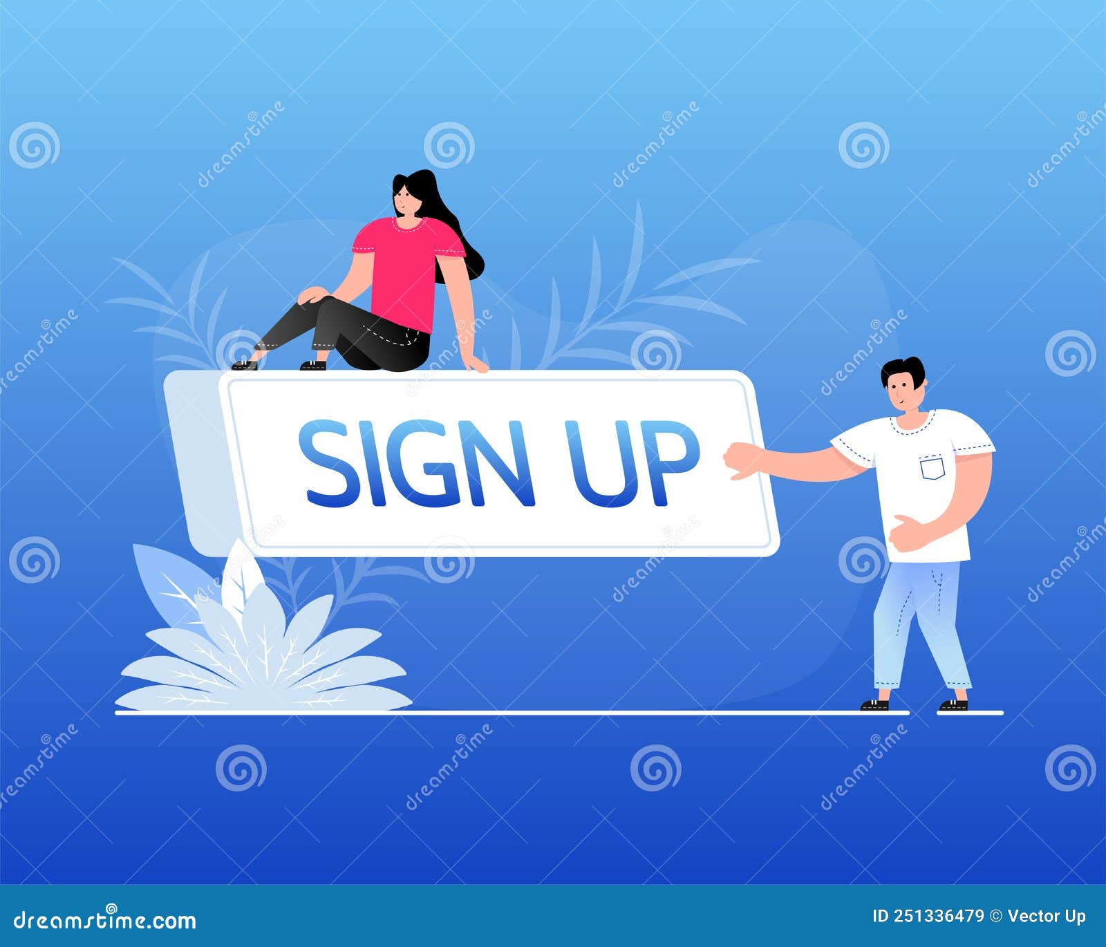 Sign Up Vector