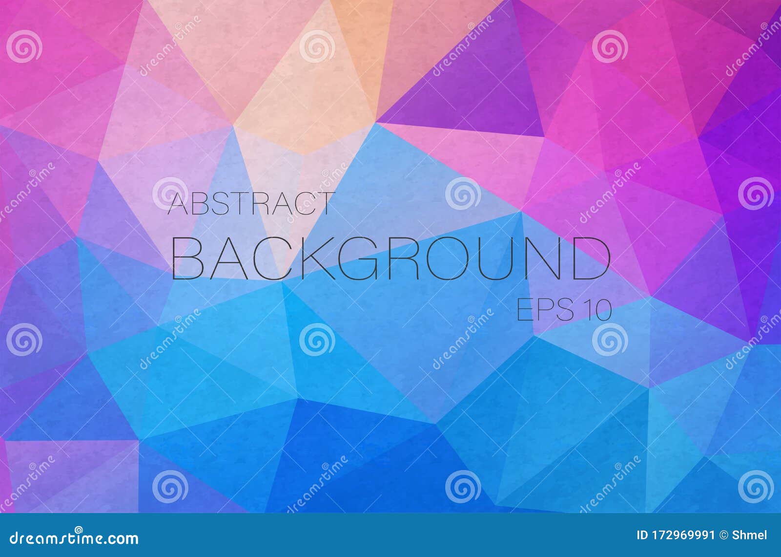 Flat Simple Abstract Background with Dust Triangle Shapes Stock Vector ...