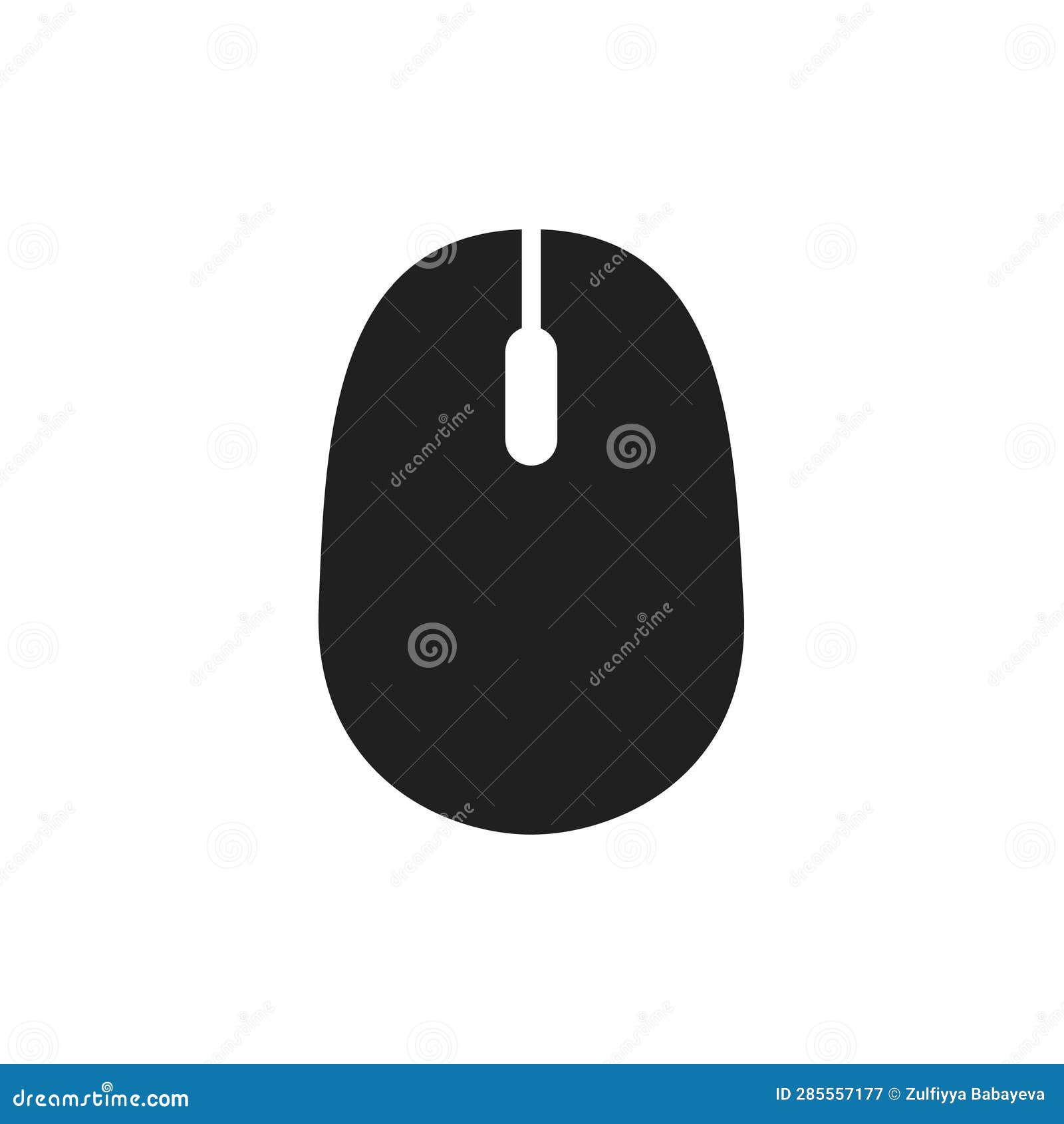 Flat Simple Black Mice Mouse Icon on Background Stock Vector ...