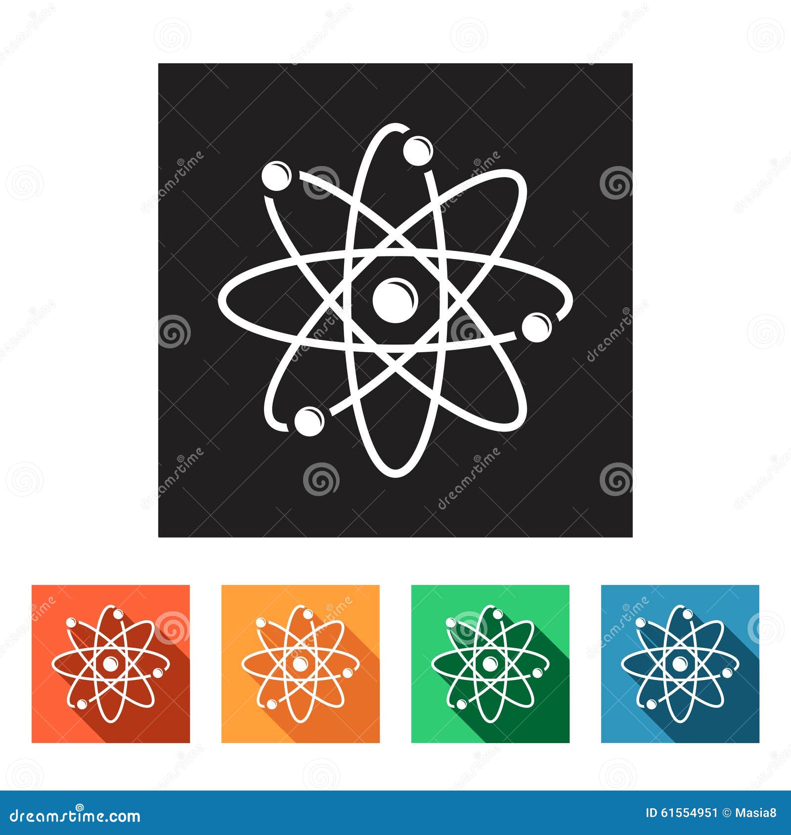 Simple Molecule With CMYK Coloured Atoms Stock Photo | CartoonDealer ...