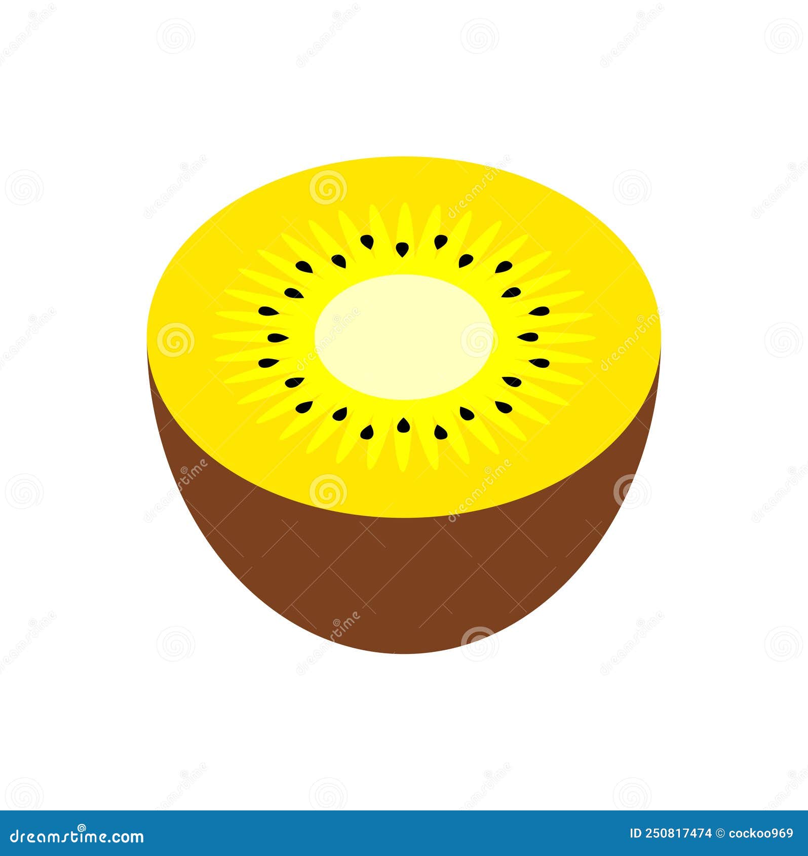 Flat and Simple Kiwi Illustration Stock Illustration - Illustration of ...