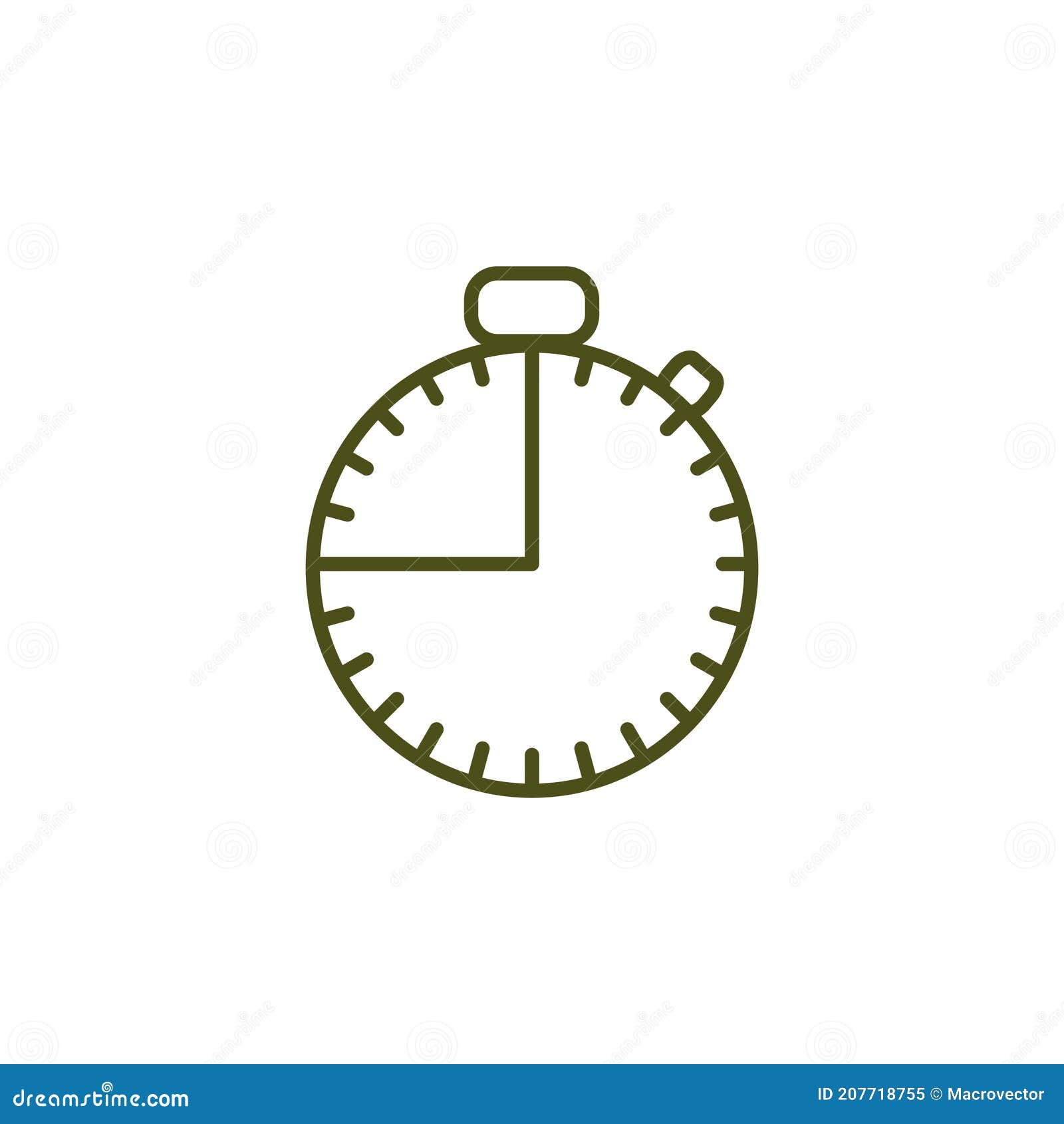 Simple Stopwatch Icons. Colorful Chronometer, Time Counter With Dial ...