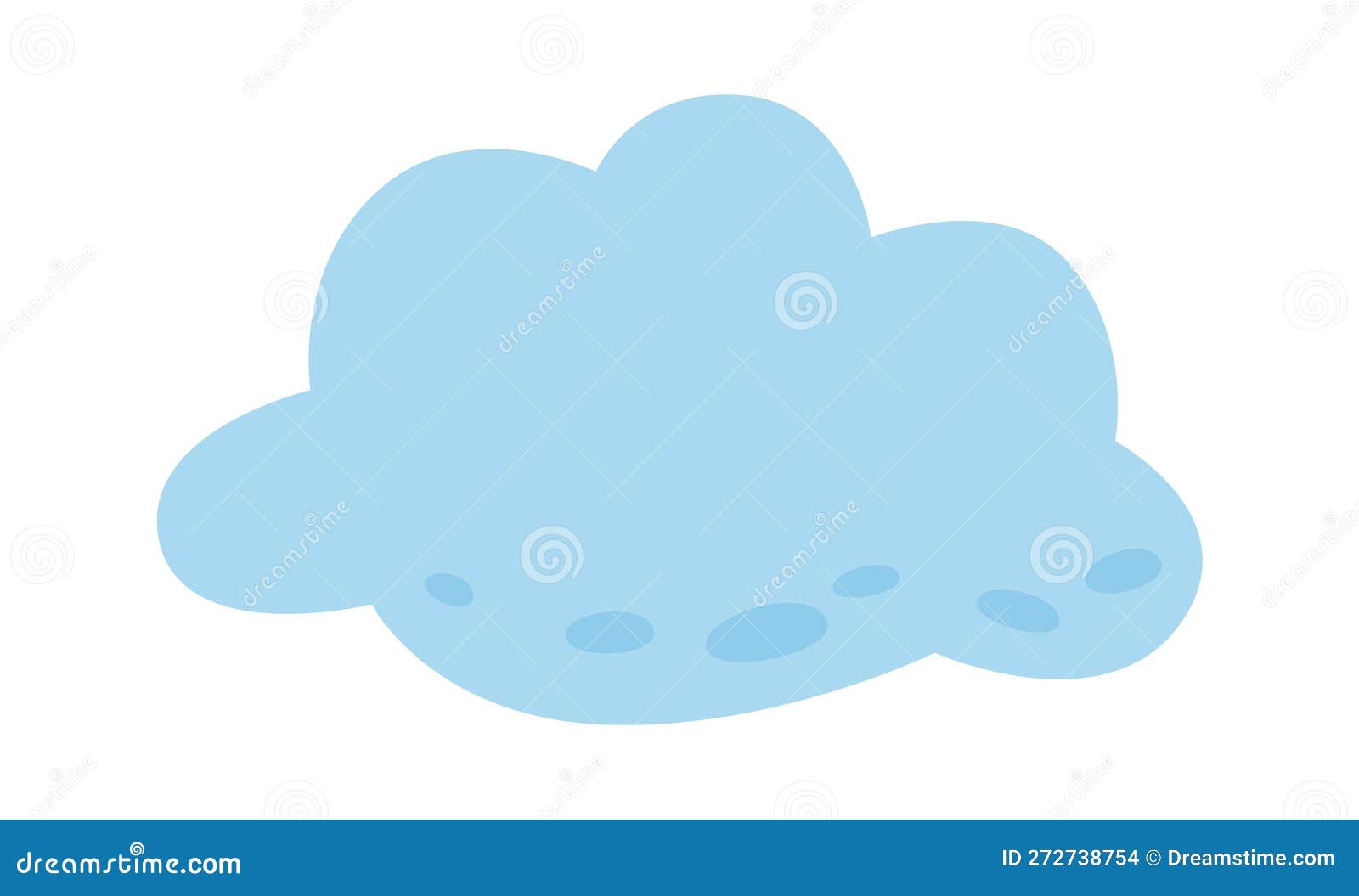 Flat sky cloud stock vector. Illustration of atmosphere - 272738754