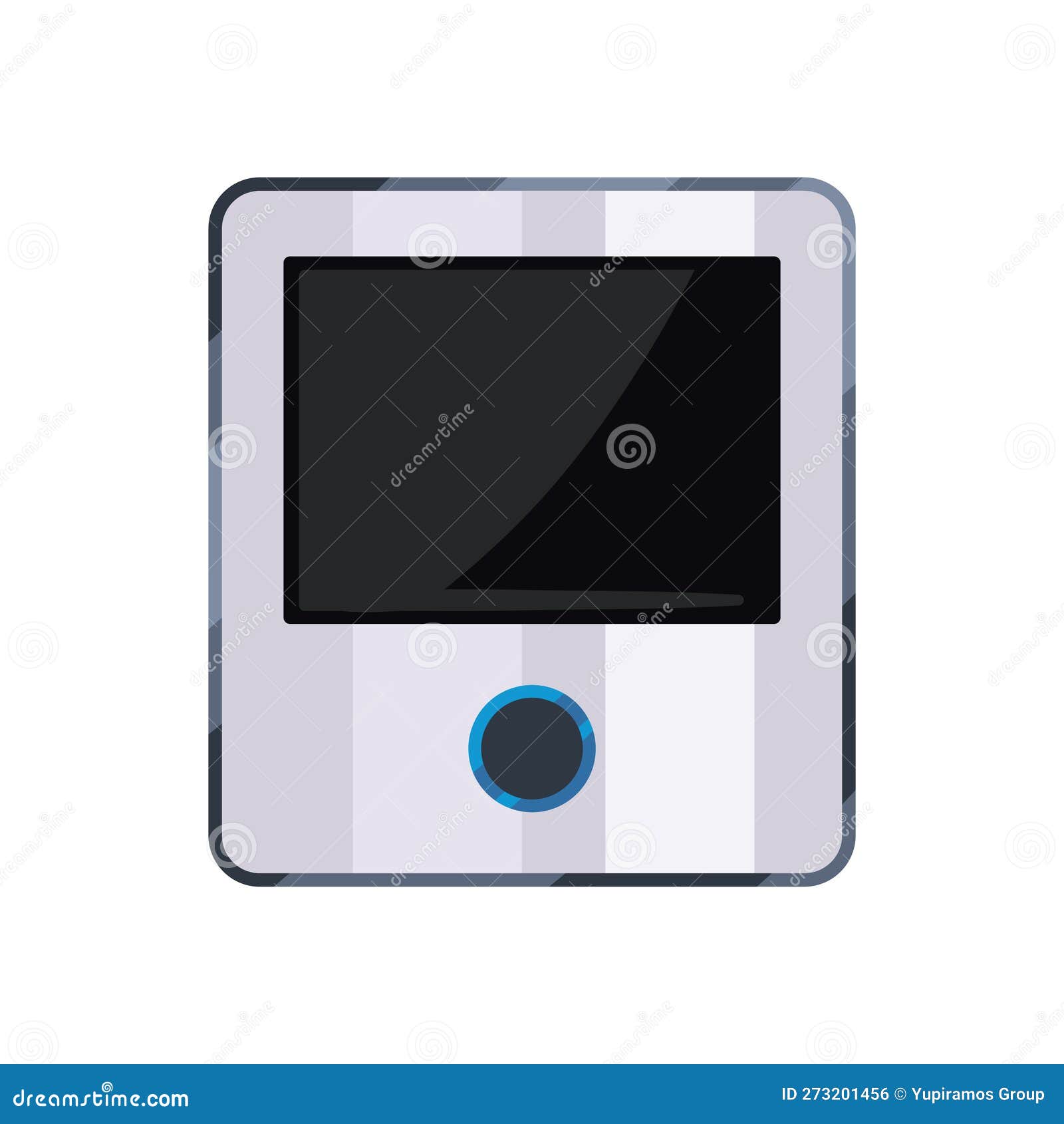 Flat small screen stock vector. Illustration of size - 273201456