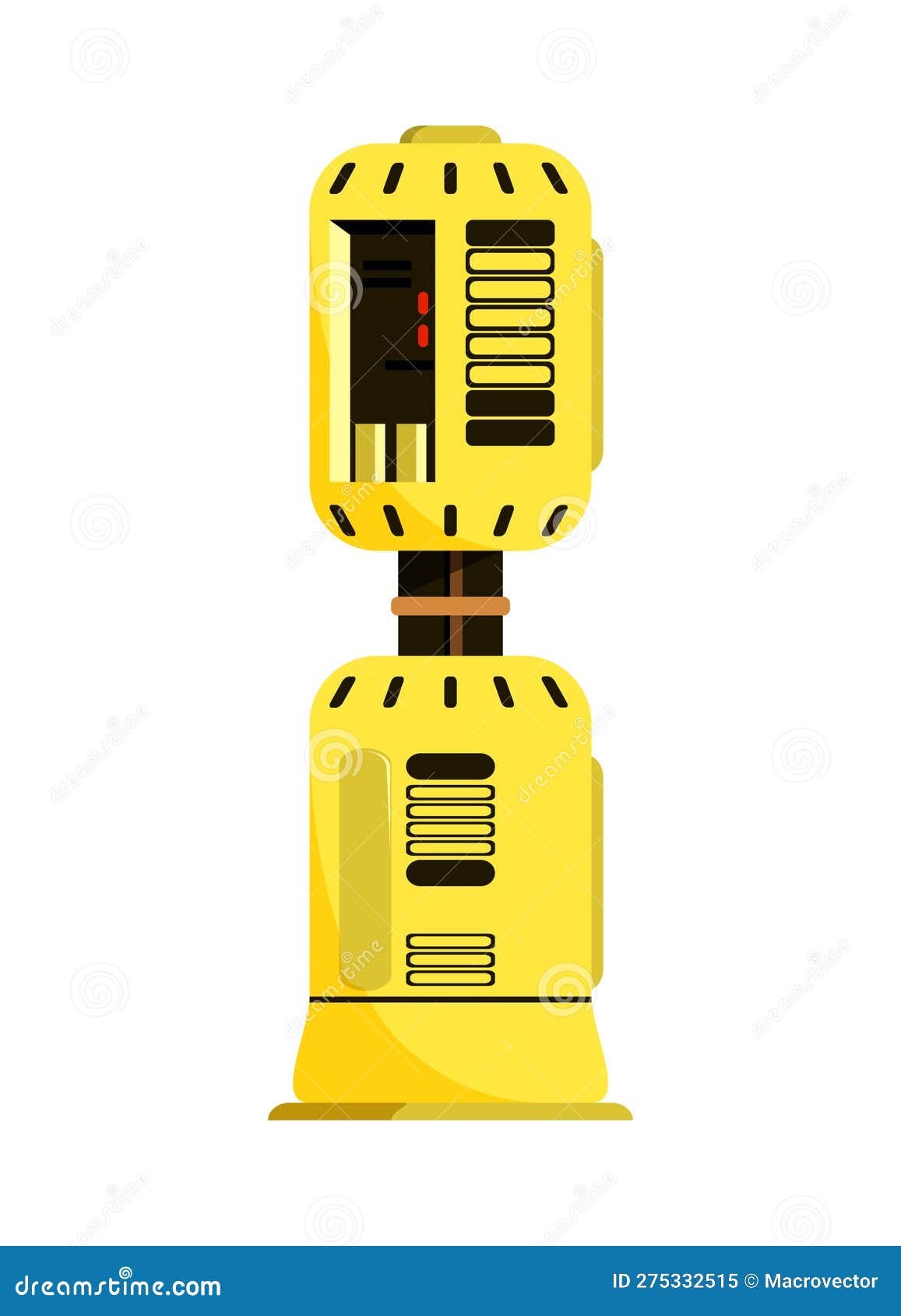 Flat Space Module stock vector. Illustration of planet - 275332515