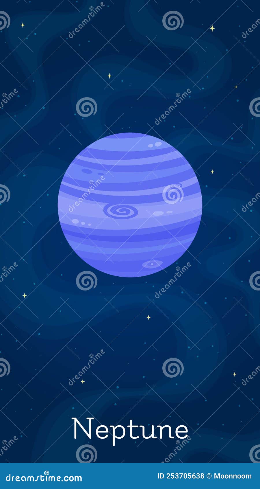 Neptune Vector Icon Isolated On White Background. Outline, Thin Line ...