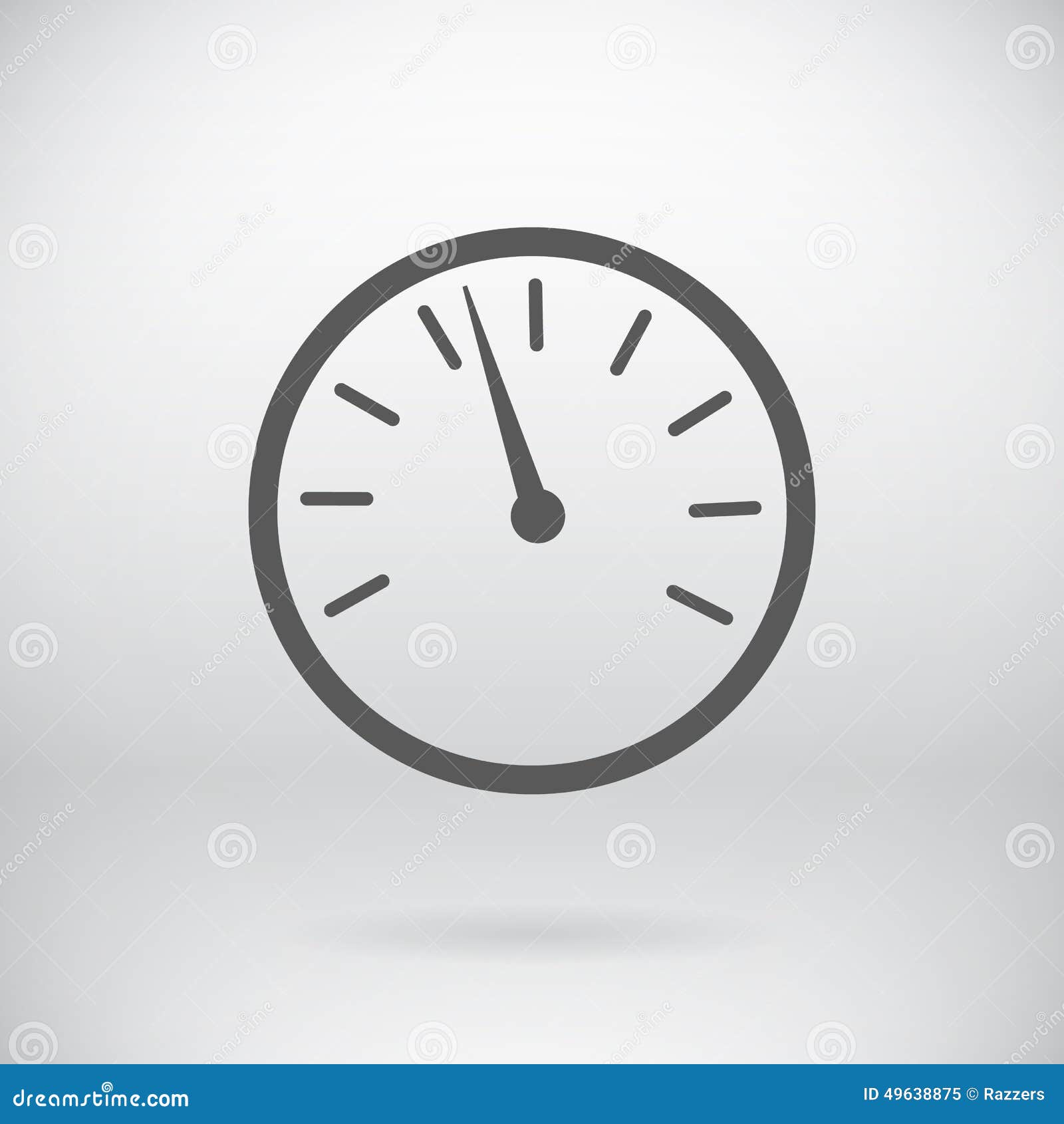 Flat Speedometer Sign Vector Speed Device Symbol Stock Vector ...