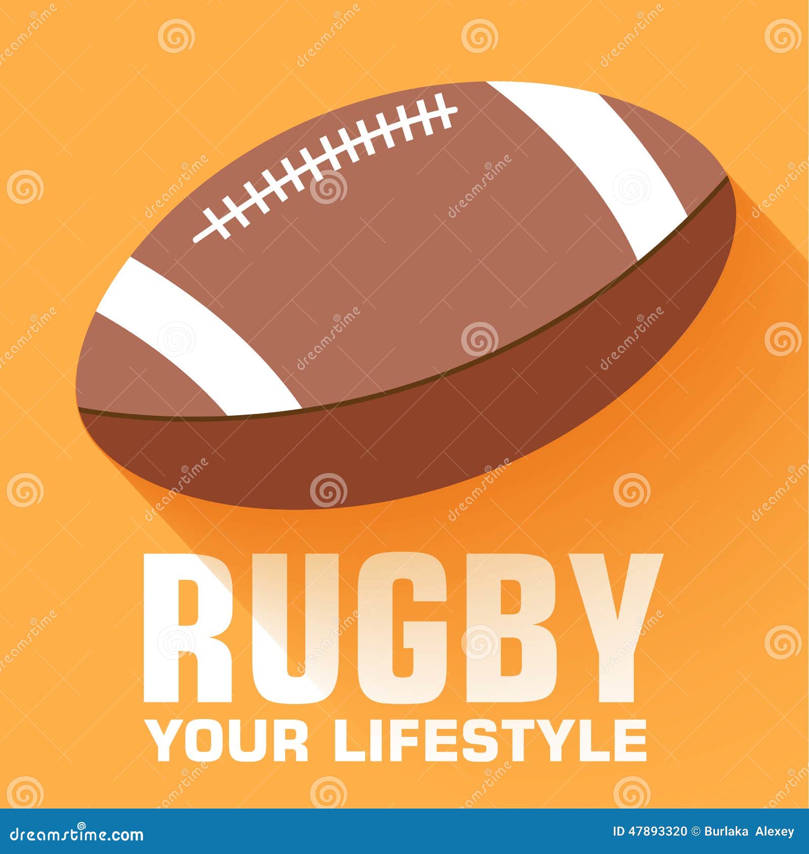 Rugby Background 2 Cartoon Vector | CartoonDealer.com #13187455