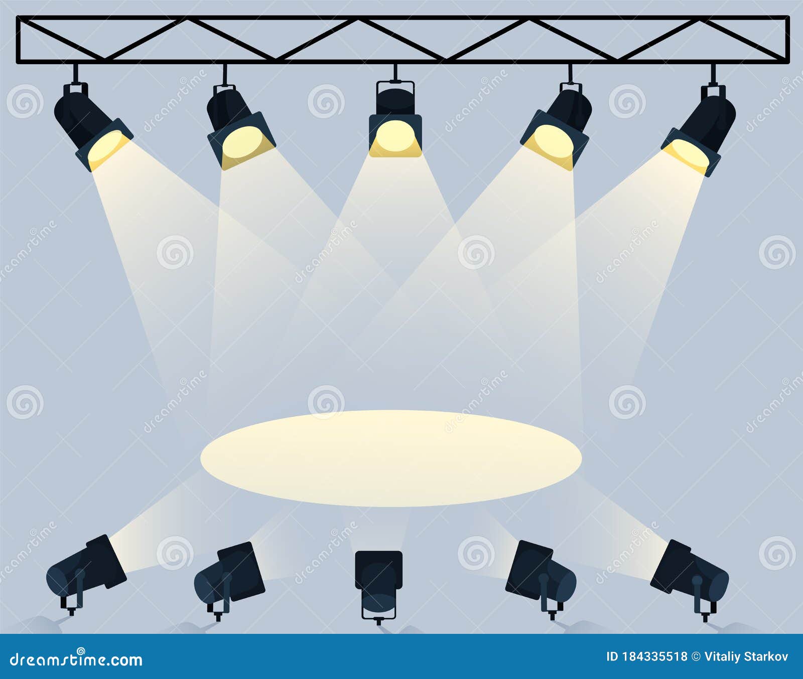 Stage Lights Shining