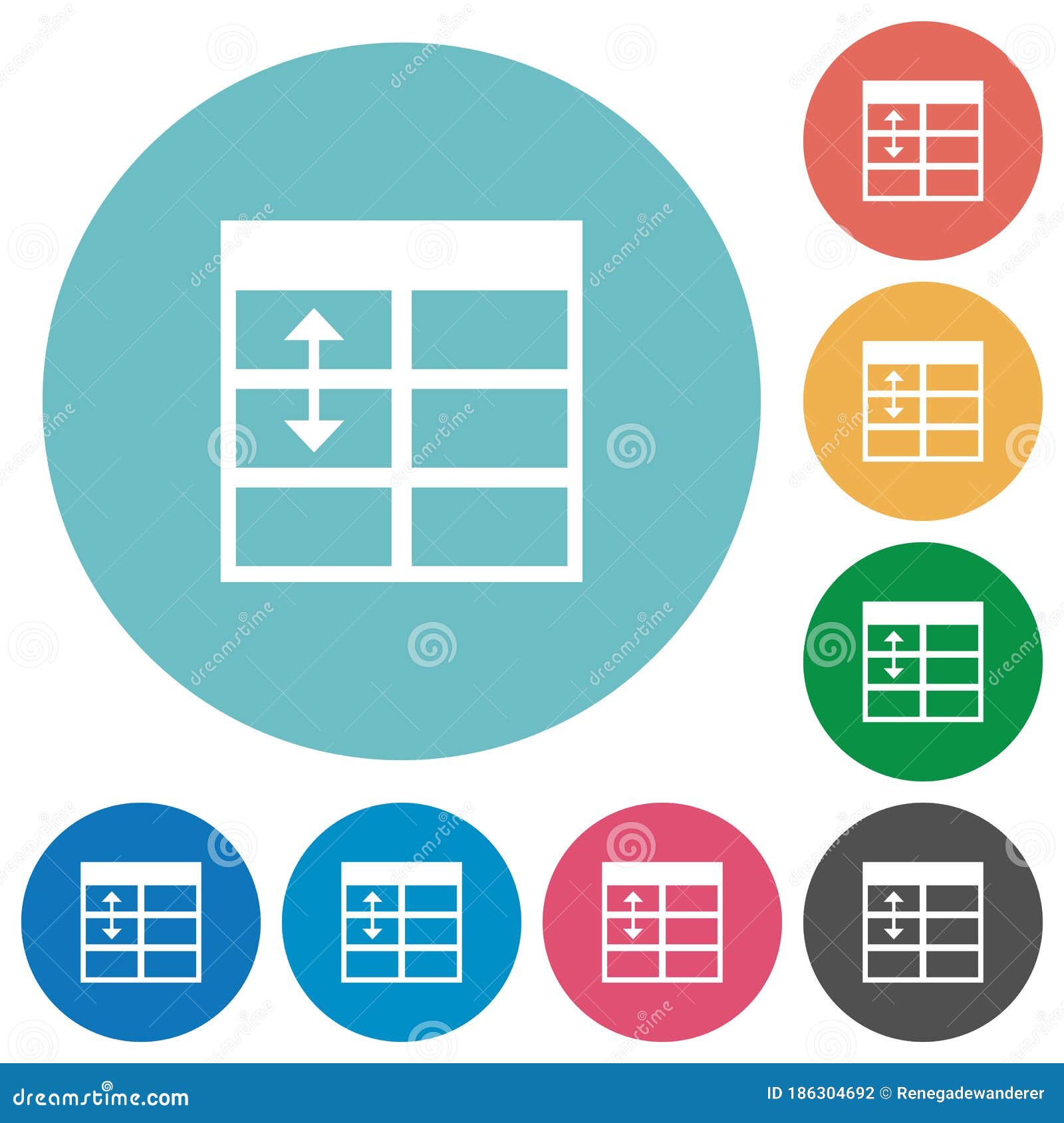 Flat Spreadsheet Adjust Table Row Height Icons Stock Illustration ... Flat Spreadsheet Adjust Table Row Height Icons Stock Illustration ...