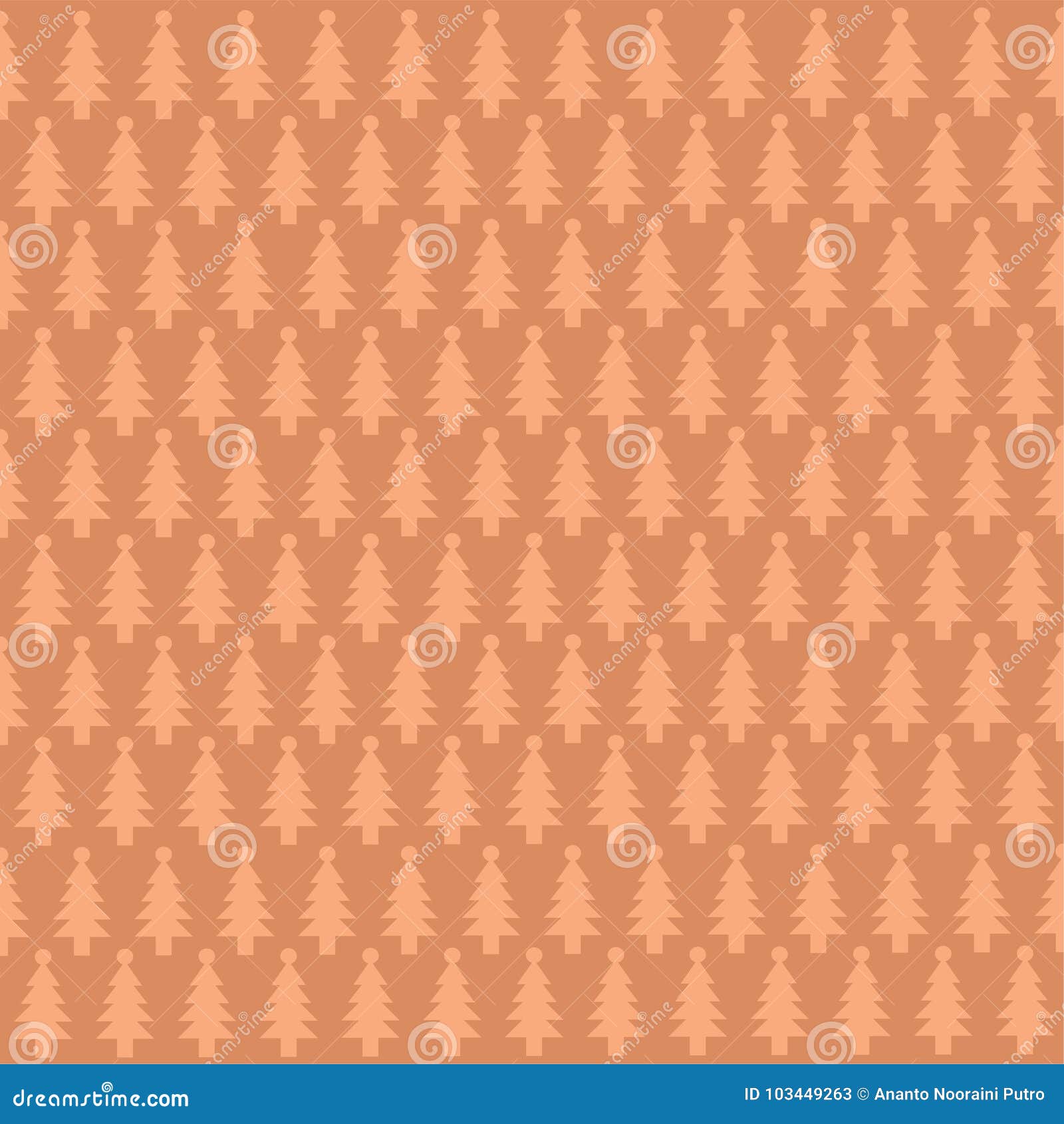 Flat Spruce Tree Pattern Illustration Stock Illustration - Illustration ...