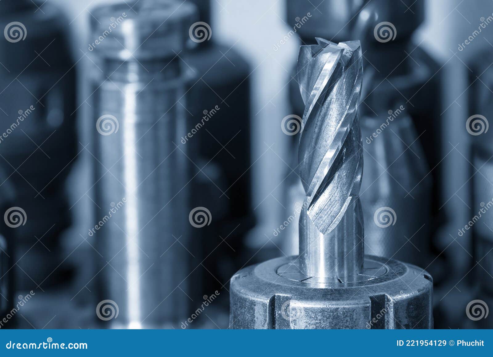 The Flat or Square End Mill Tool Type for CNC Milling Machine . Stock ...