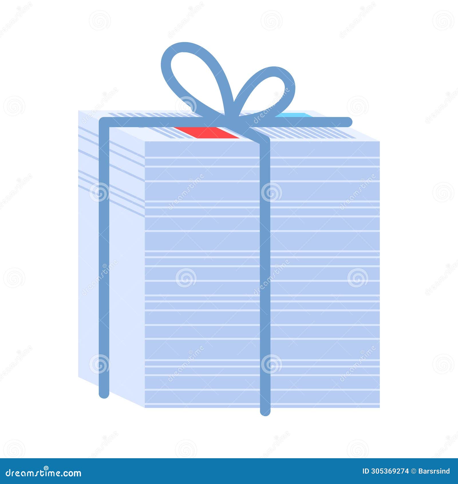 Flat Stack Stationery Paper International A4 Size Vector Image ...