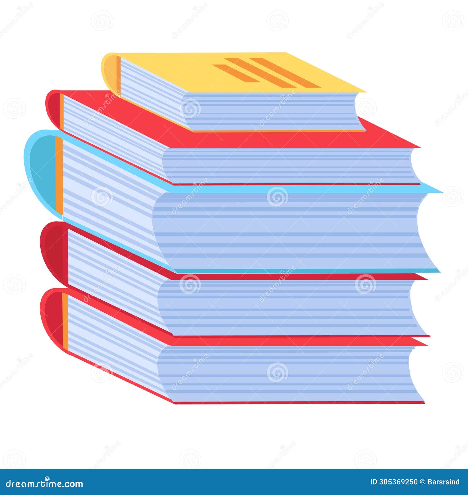Flat Stack Stationery Paper International A4 Size Vector Image ...