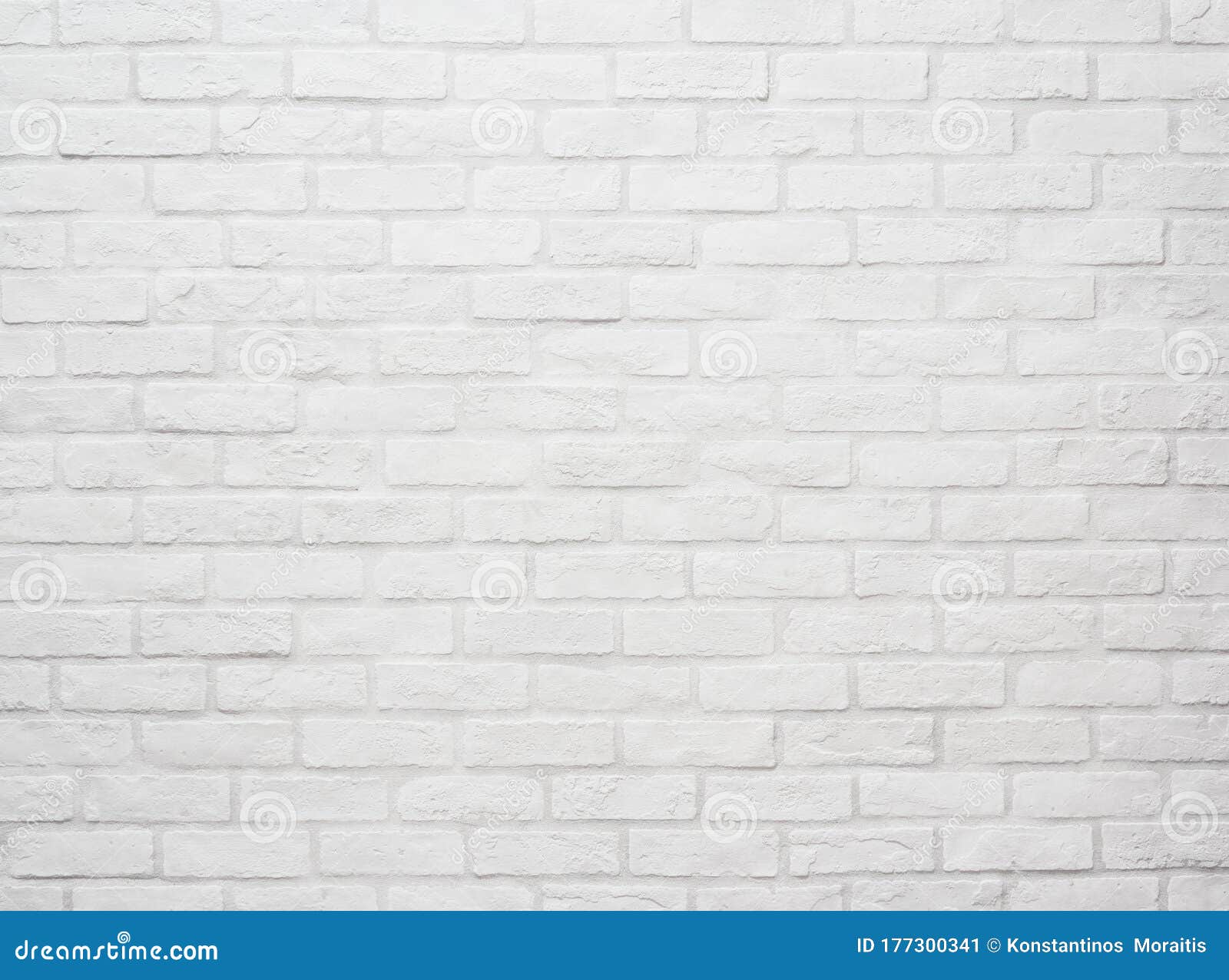 Flat Stacked White Brick Wall Stock Image - Image of flat, surface ...