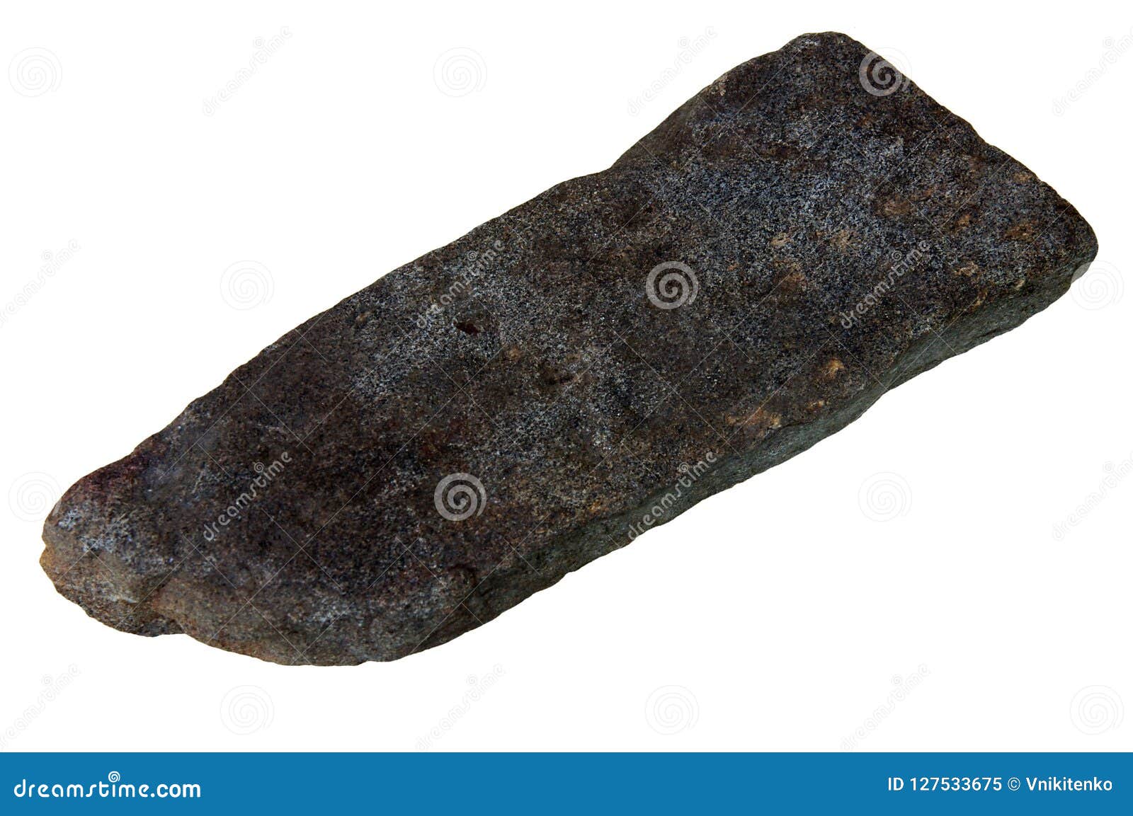 Flat Stone with a Distinct Texture Stock Image - Image of single ...