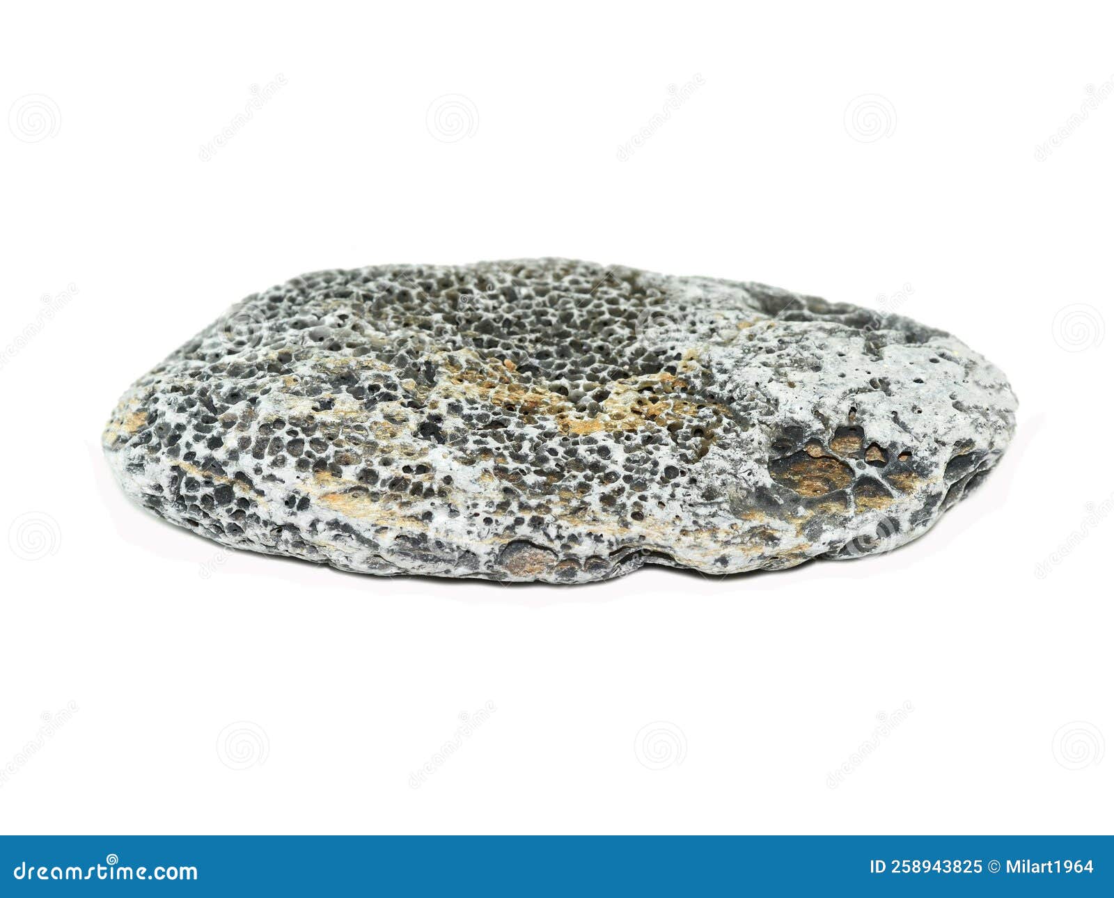 Flat Stone Isolated on White. Stock Image - Image of rocky, color ...