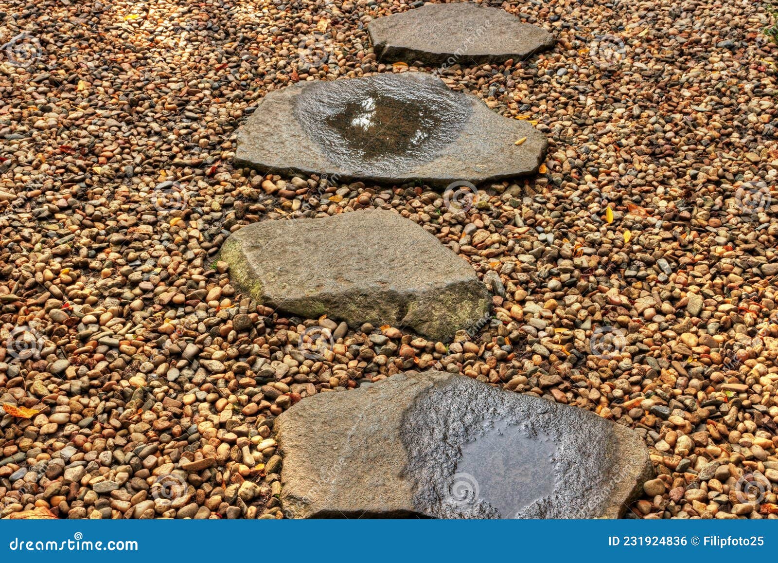 Flat stone path stock photo. Image of joints, design - 231924836