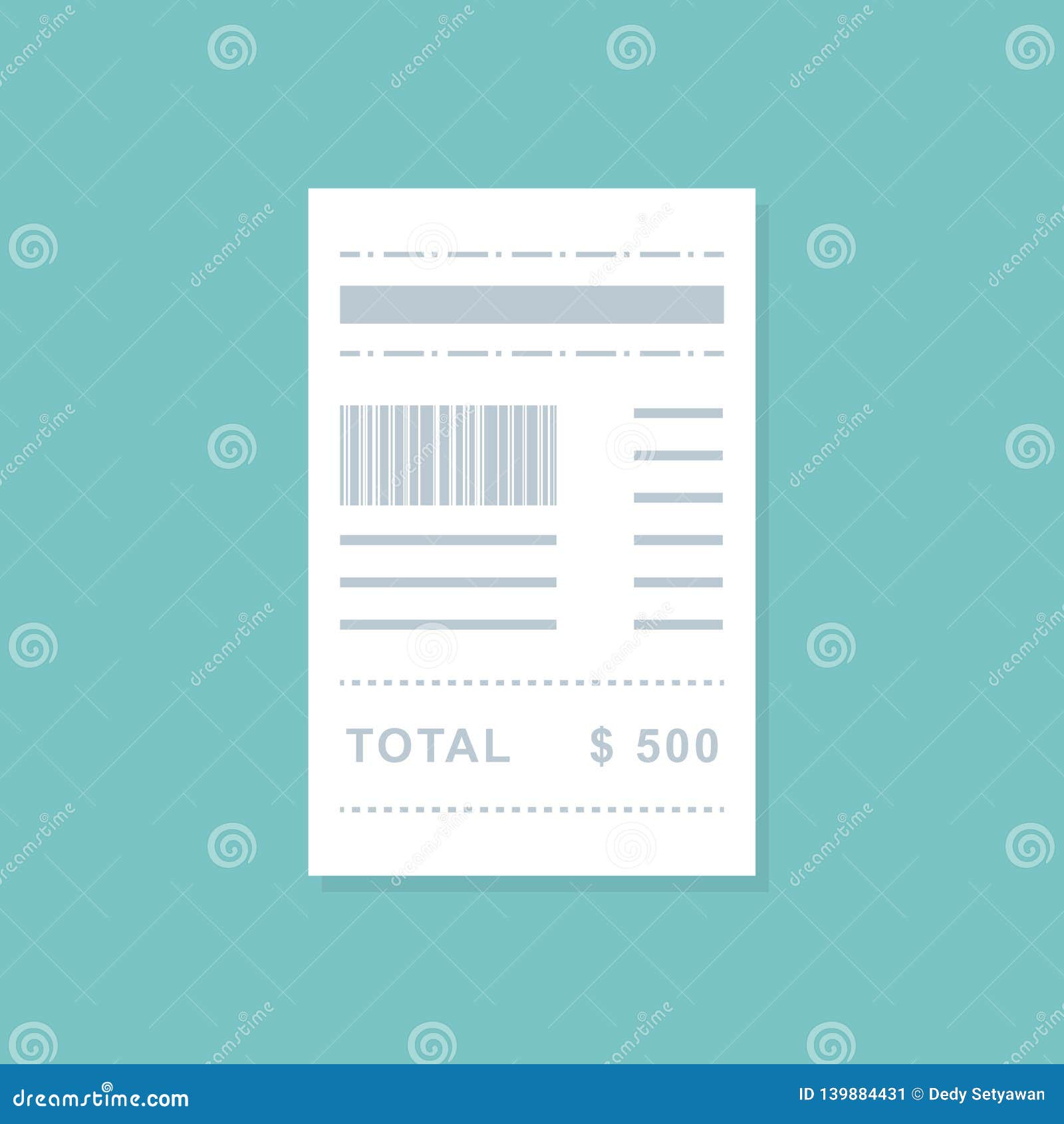 Flat Style Bill Payment Design Stock Vector - Illustration of credit ...