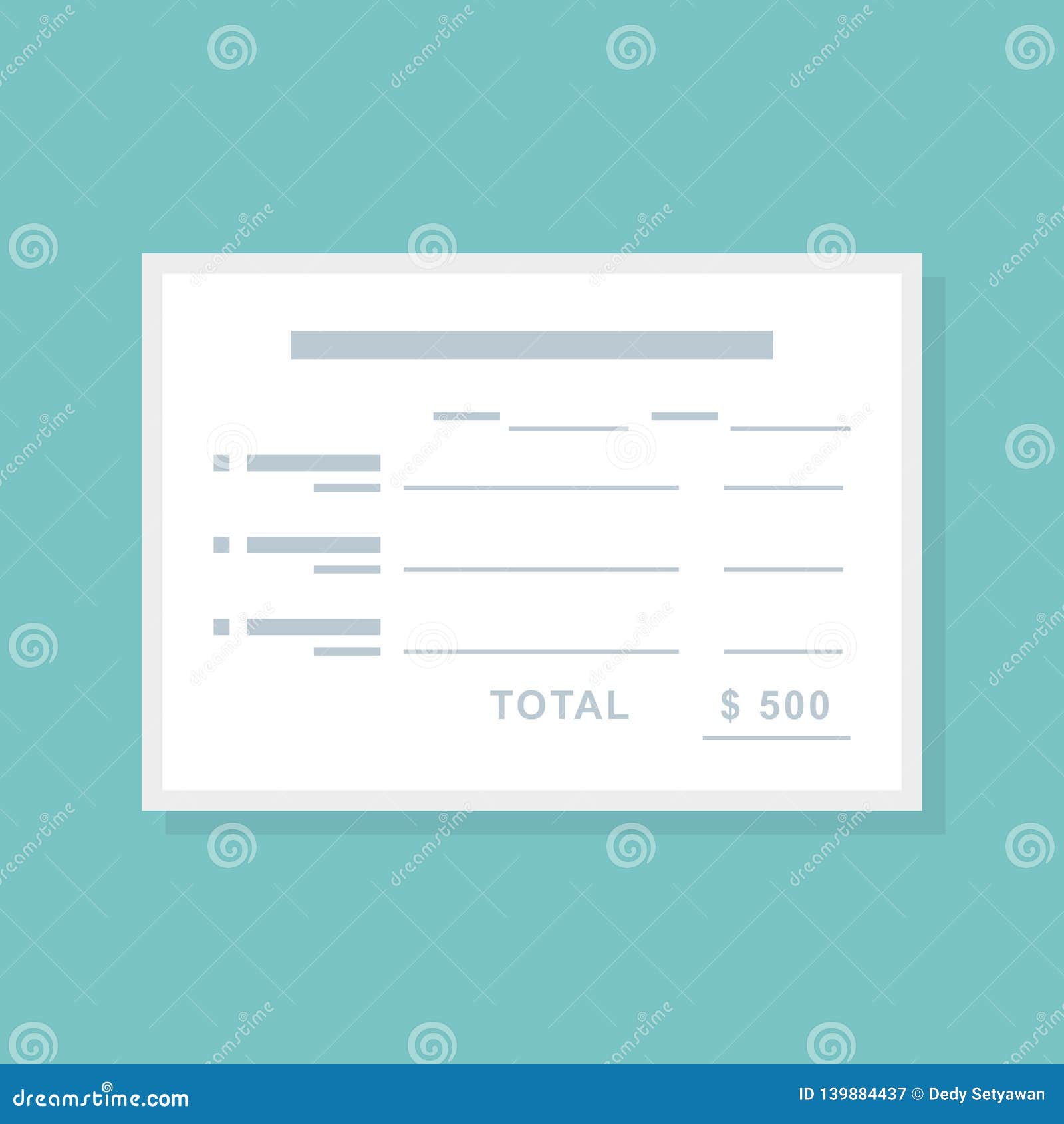 Flat Style Bill Payment Design Stock Vector - Illustration of finance ...
