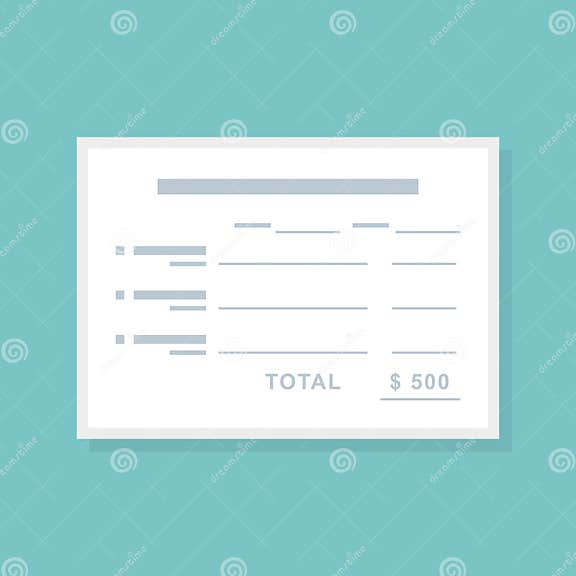 Flat Style Bill Payment Design Stock Vector - Illustration of finance ...