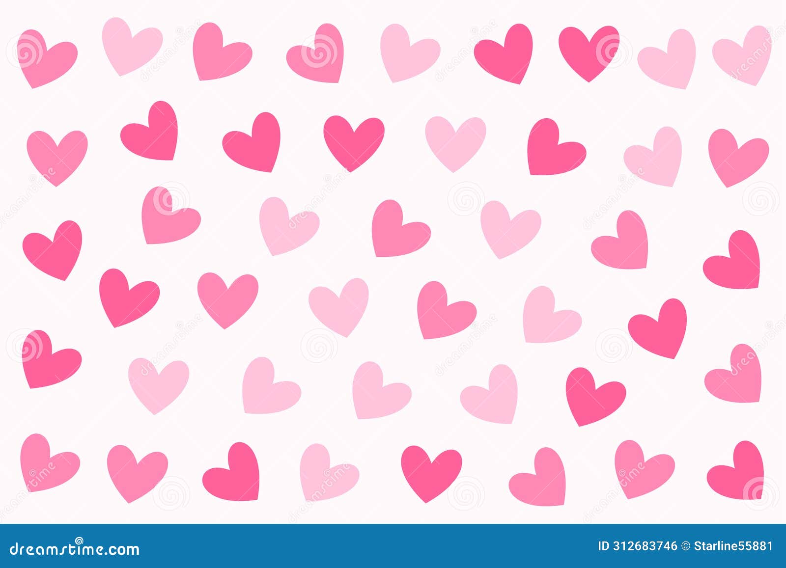 Flat Style Cute Love Heart Pattern Backdrop for Wedding Ceremony Stock ...