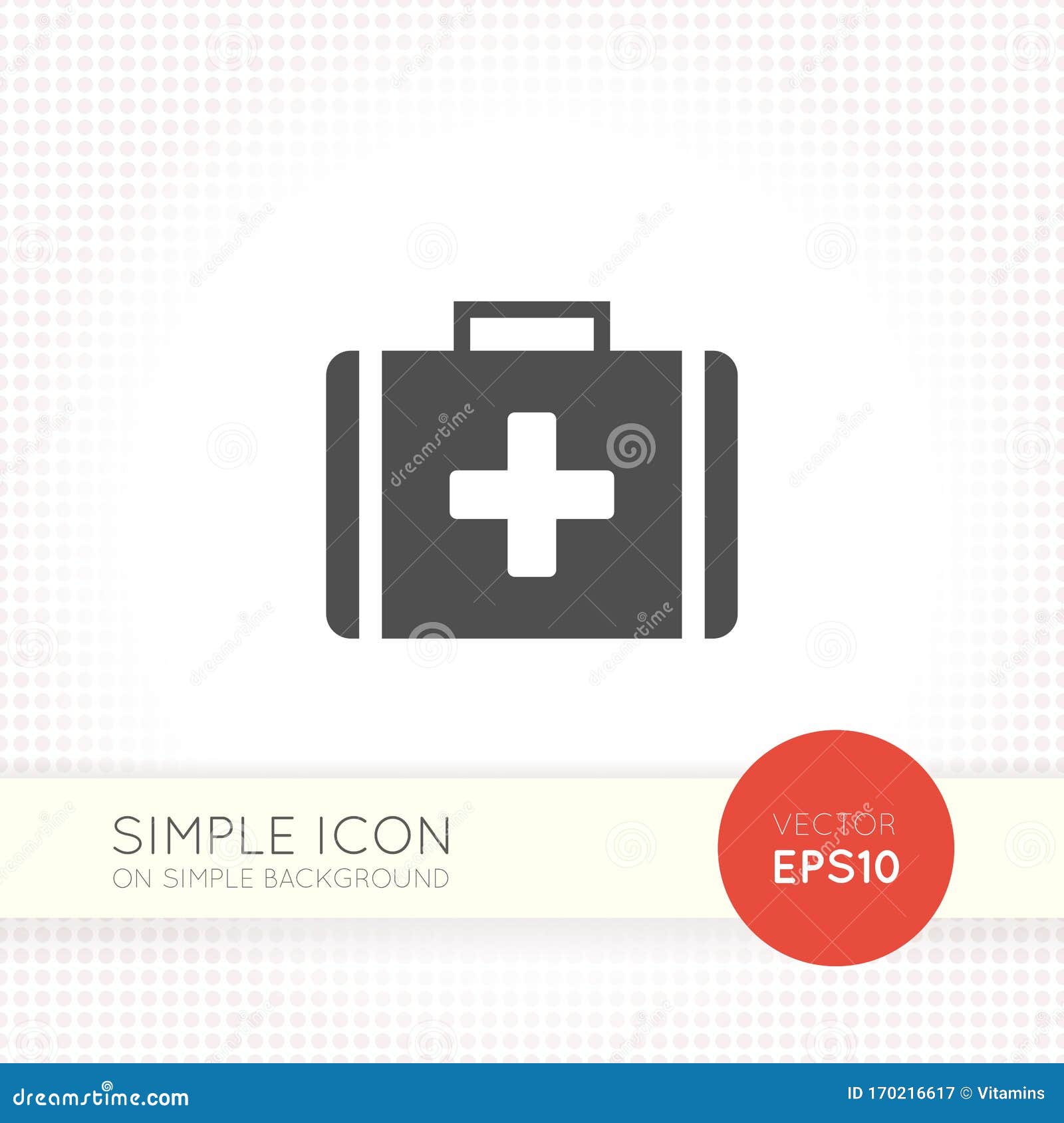 Flat Style Designed First Aid Box Icon Stock Vector - Illustration of ...