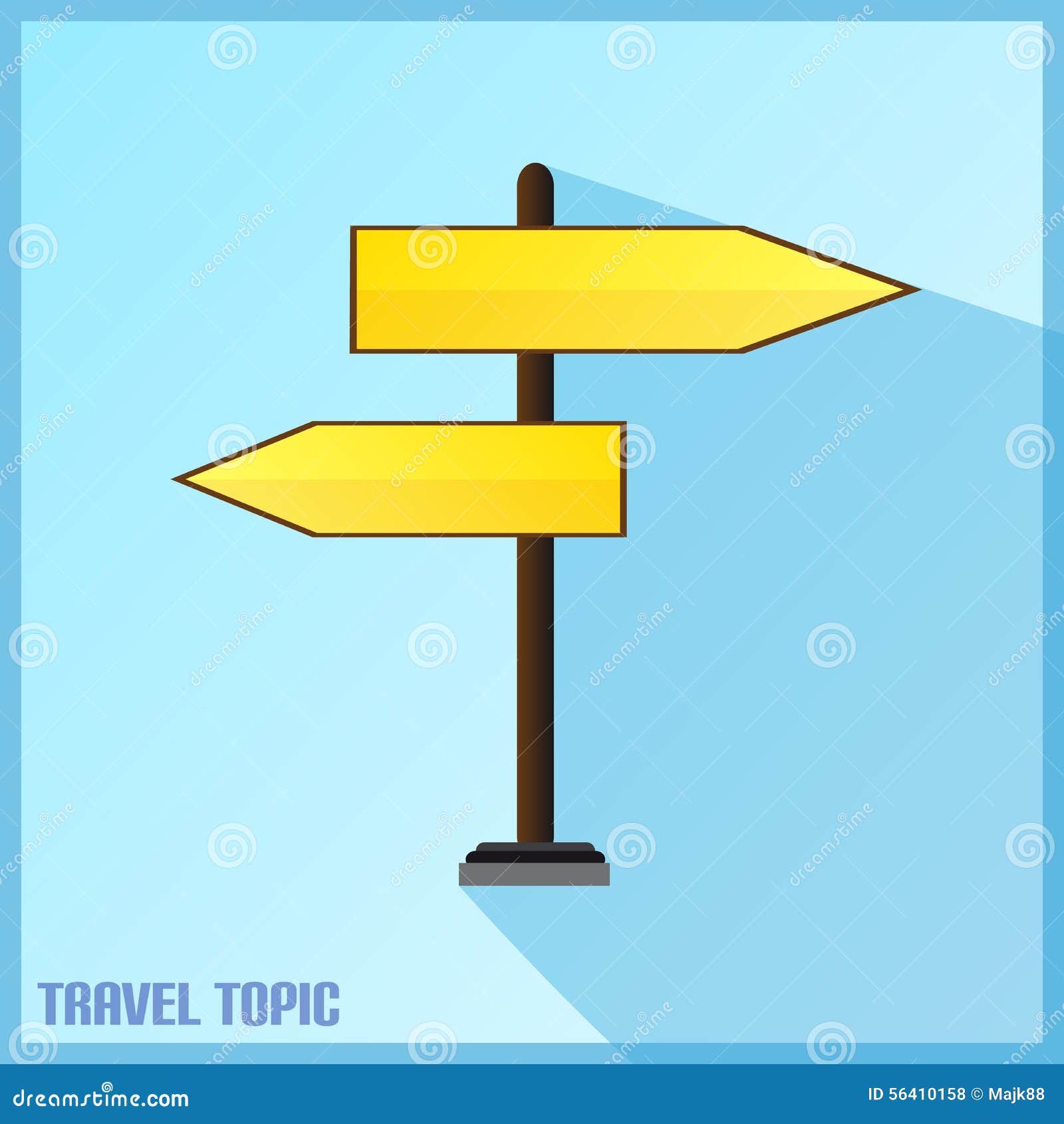 Flat Style Icon with Destination Stock Illustration - Illustration of ...