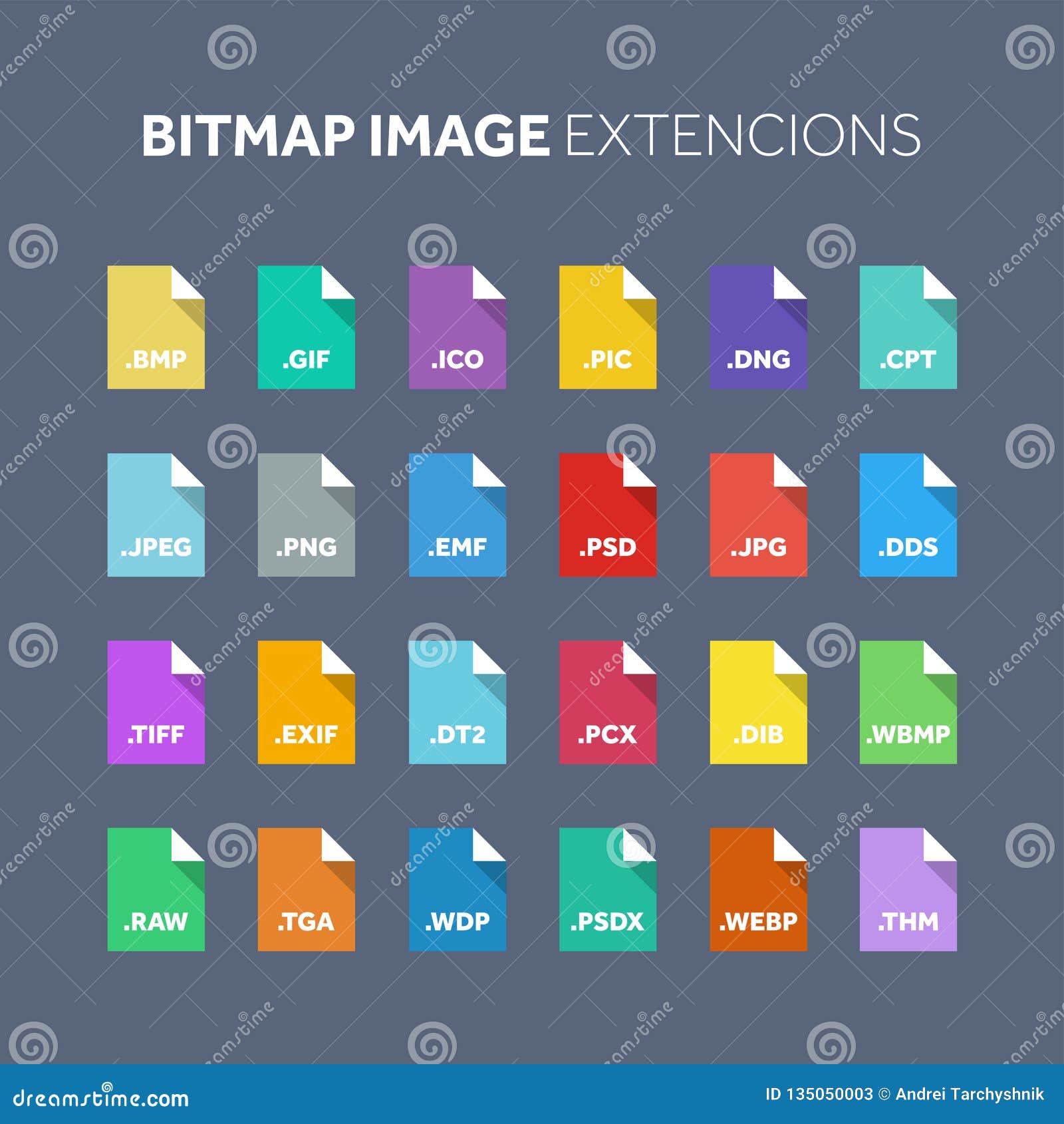 Flat Style Icon Set. Source Code, Programming File Type, Extension ...