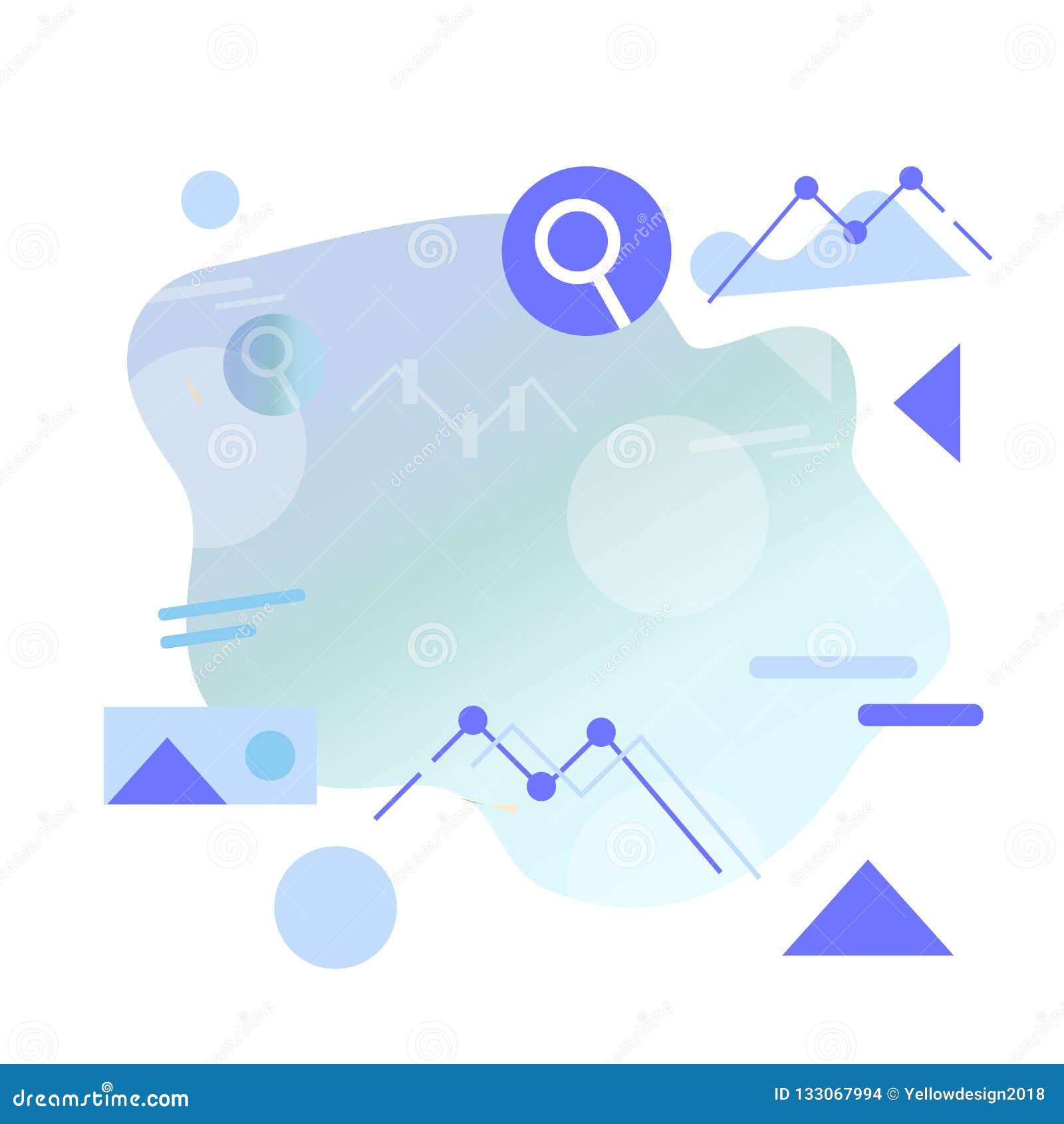 Flat Style Infographics. Illustration in Simple Minimal Geometric Flat ...