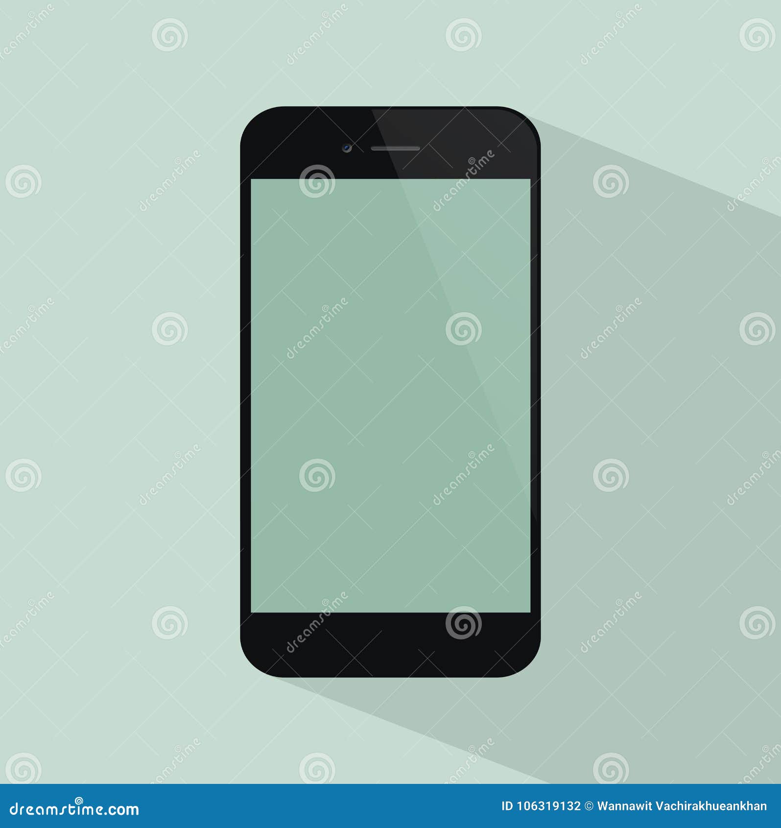 Flat Style mobile phones stock vector. Illustration of business - 106319132