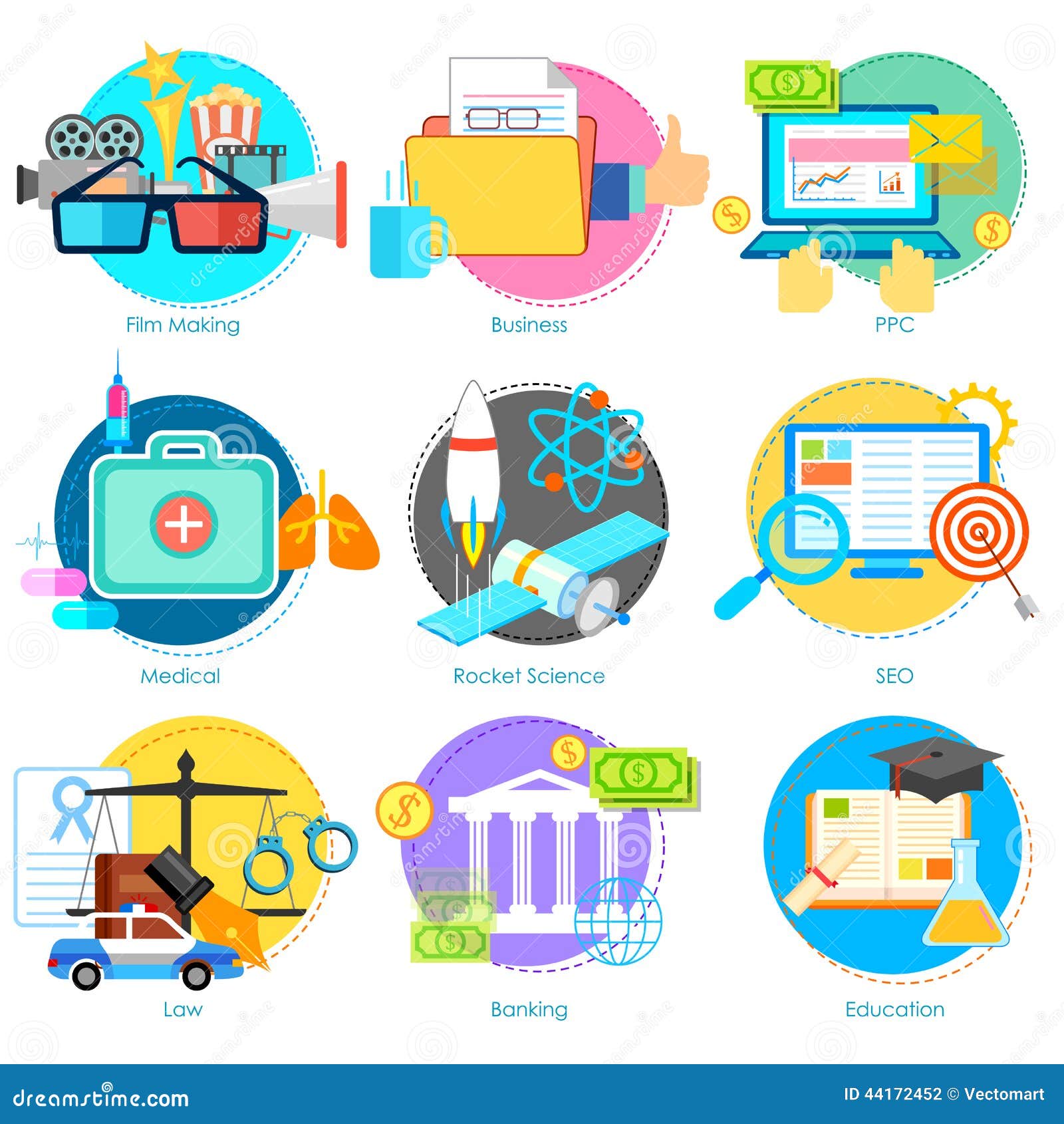 Flat Style Pictogram for User Interface Stock Vector - Illustration of ...