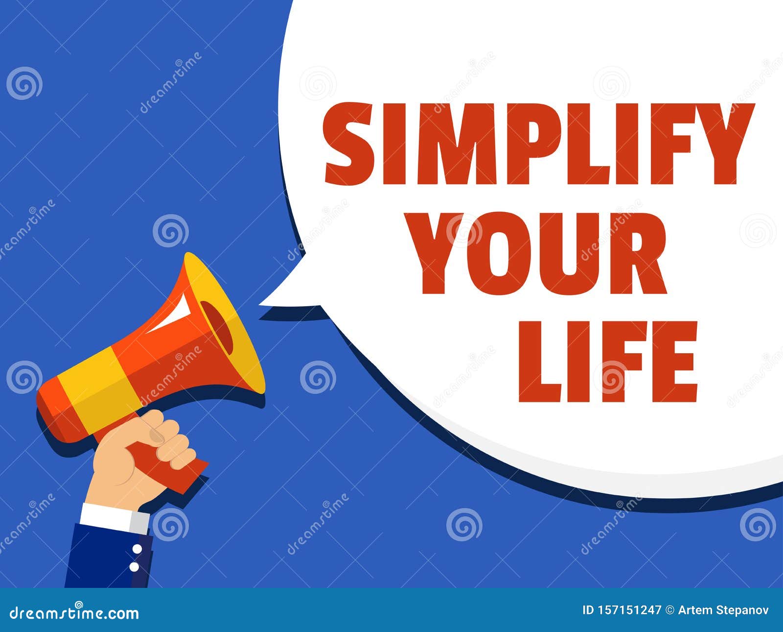 Flat Style Pop Art Illustration Of Simplification Streamlining Process ... Flat Style Pop Art Illustration Of Simplification Streamlining Process ...
