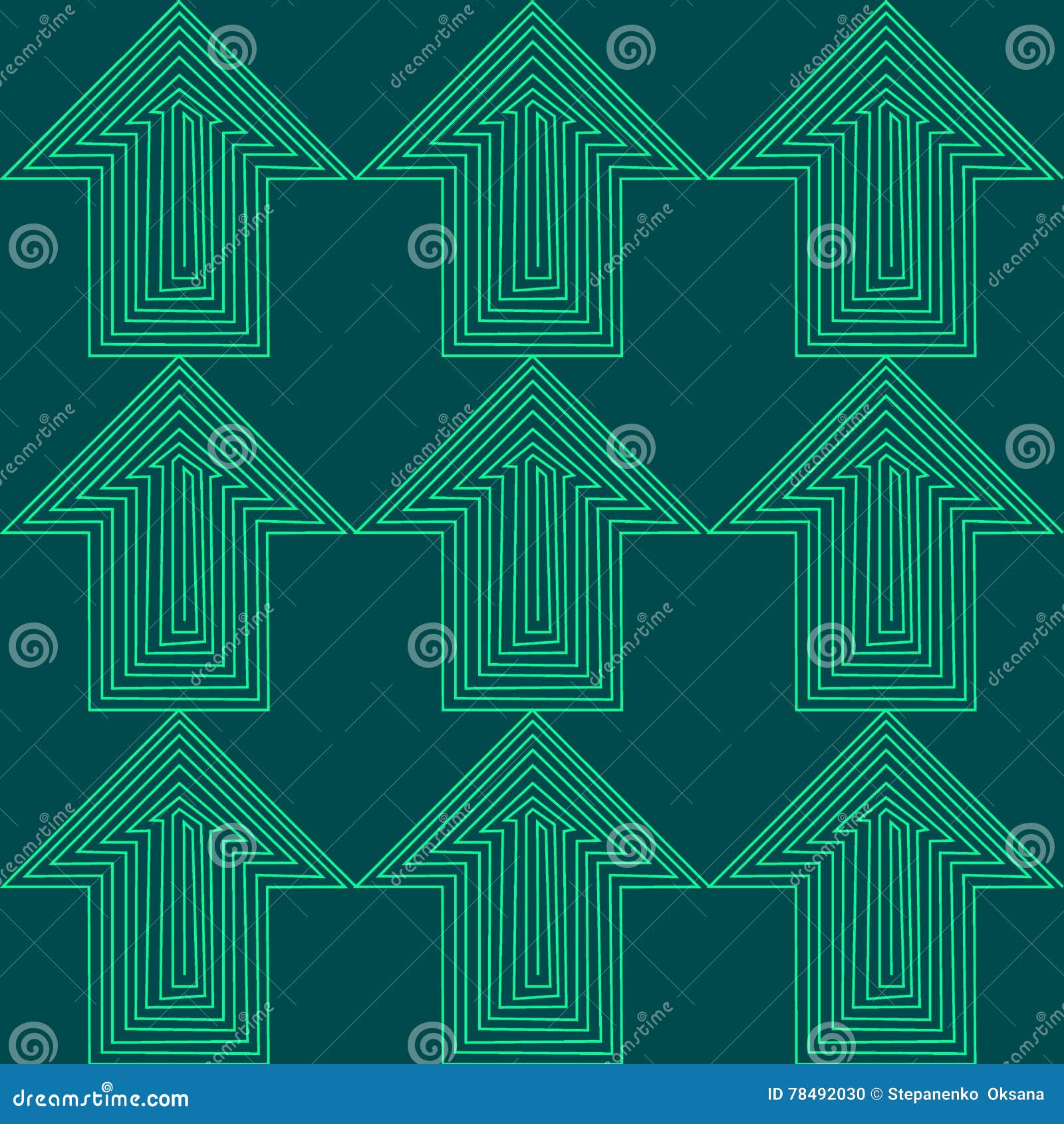 Seamless Arrow Pattern Cartoon Vector | CartoonDealer.com #17635099
