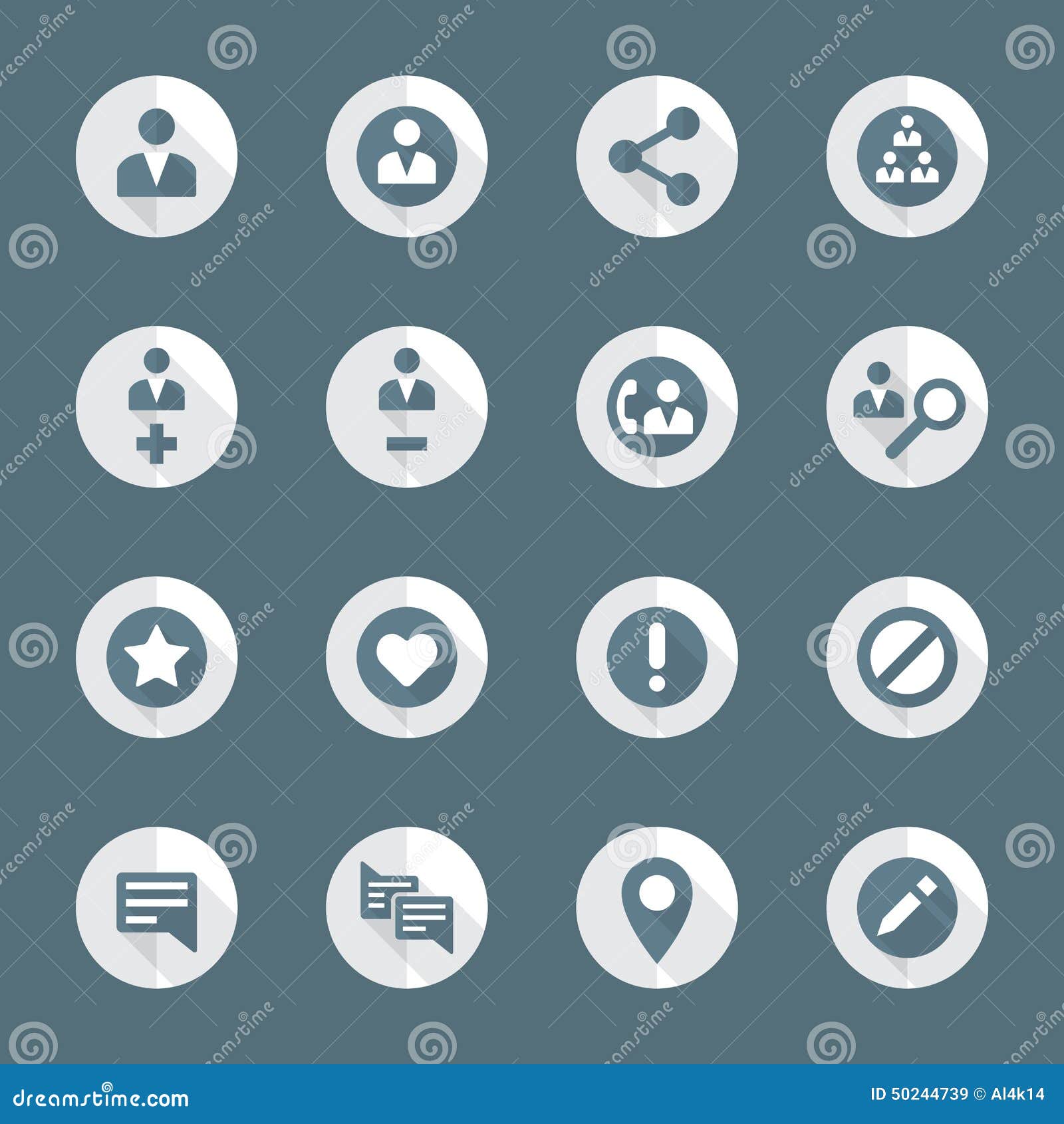 Flat Style Various Social Network Actions Icons Set Stock Vector ... Flat Style Various Social Network Actions Icons Set Stock Vector ...
