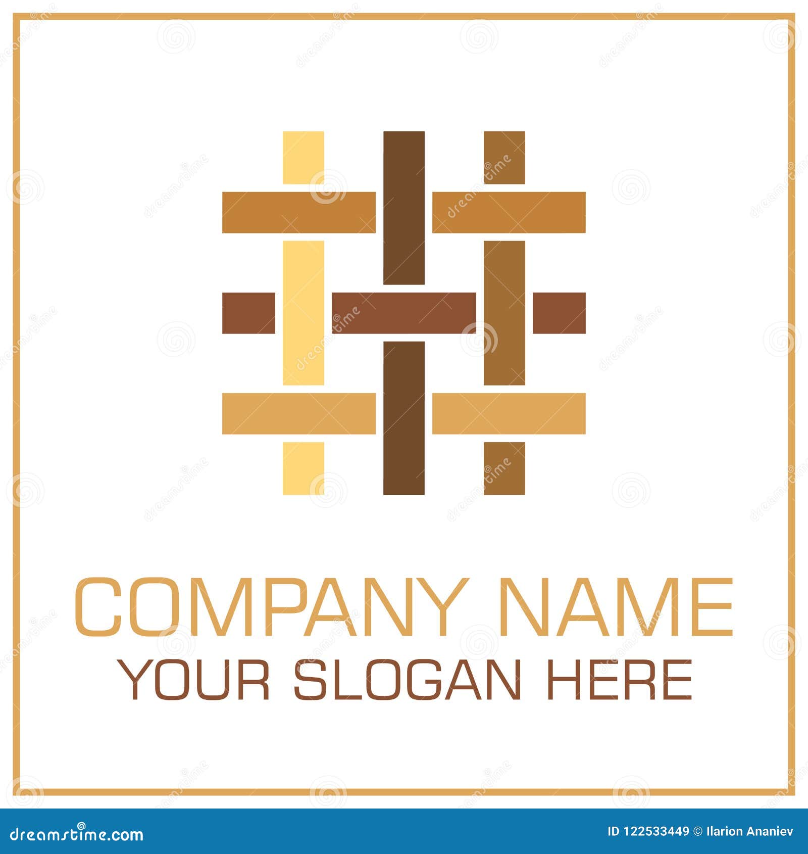 Flat Style Vector Logo Parquet / Laminate for Flooring Company Stock ...