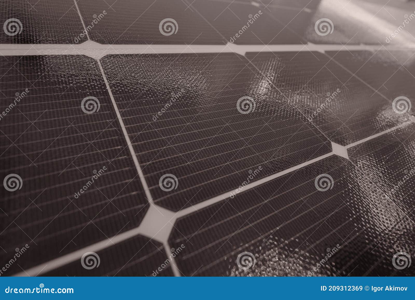 Flat Surface of Solar Panels. Close-up Square Cells Receiving Sunlight ...