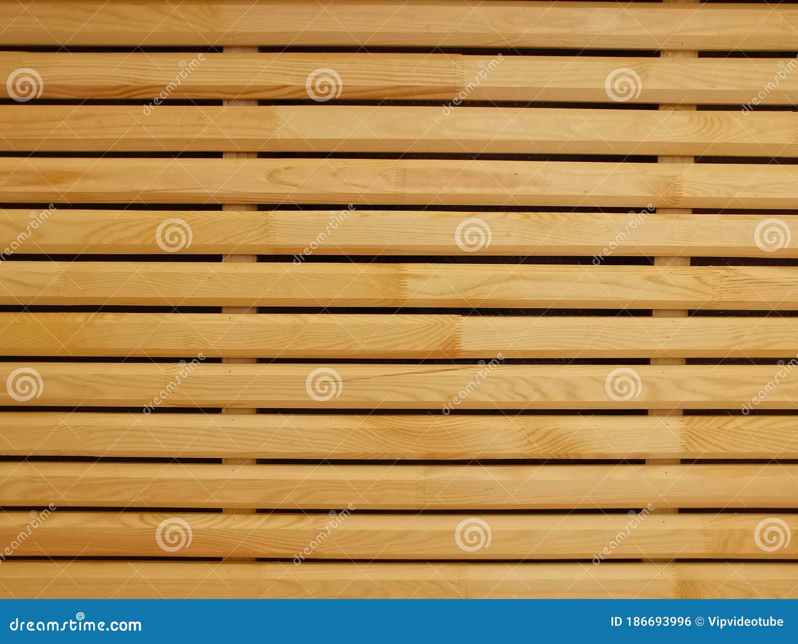 Flat Surface of Wooden Slats Laid Out in a Row Stock Photo - Image of ...