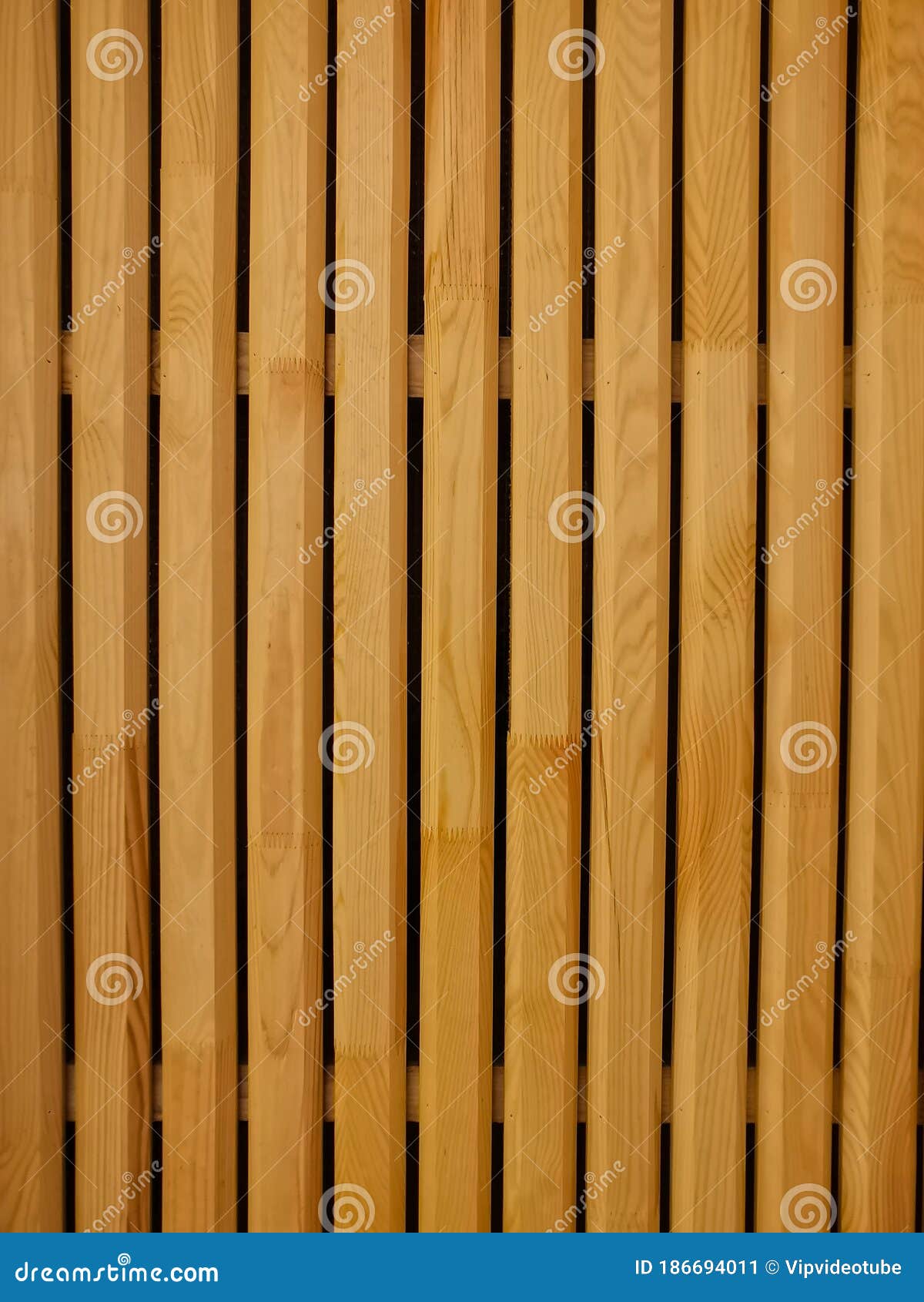 Flat Surface of Wooden Slats Laid Out in a Row Stock Image - Image of ...