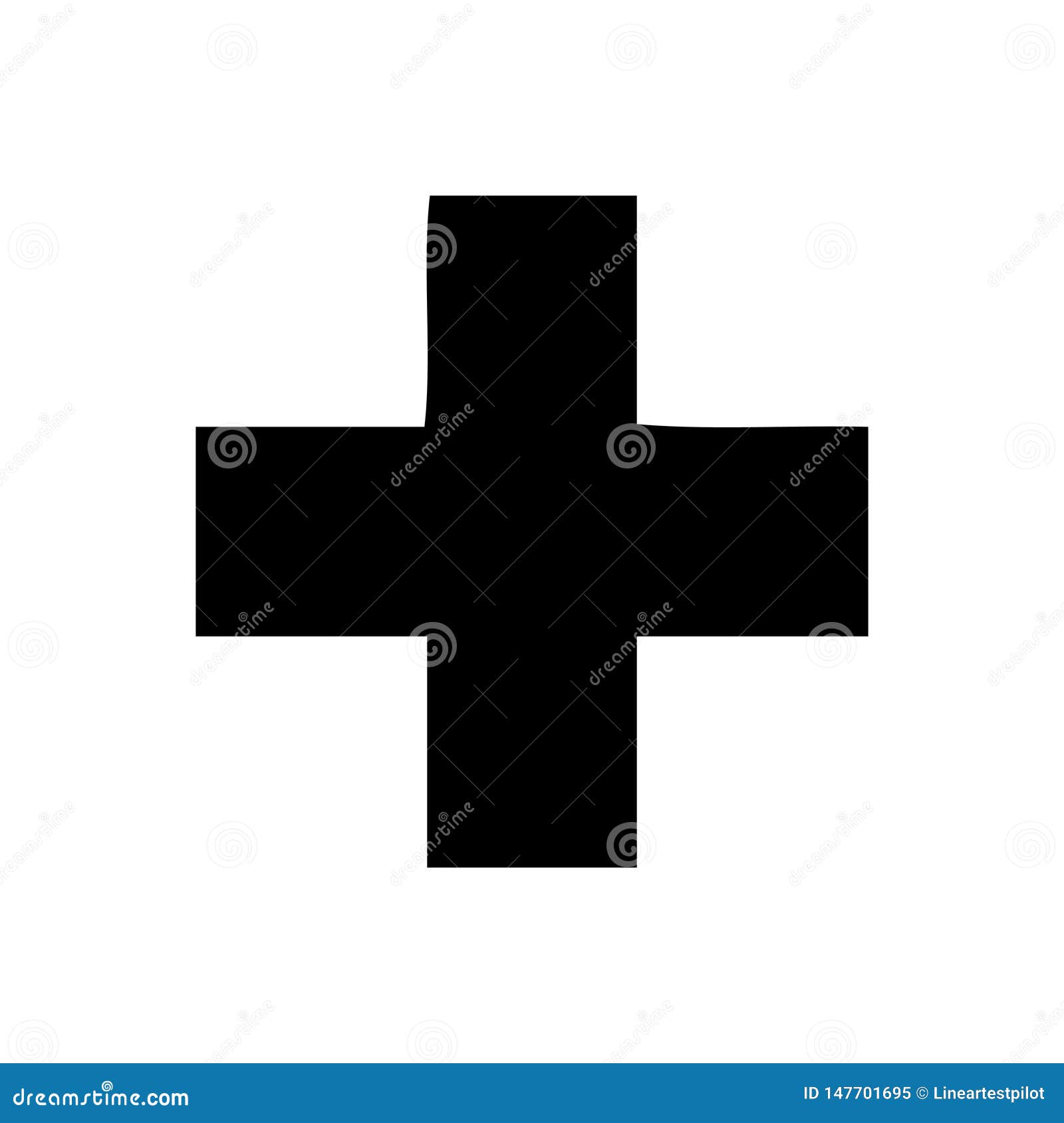 Flat Symbol Addition Symbol Stock Vector - Illustration of math ...