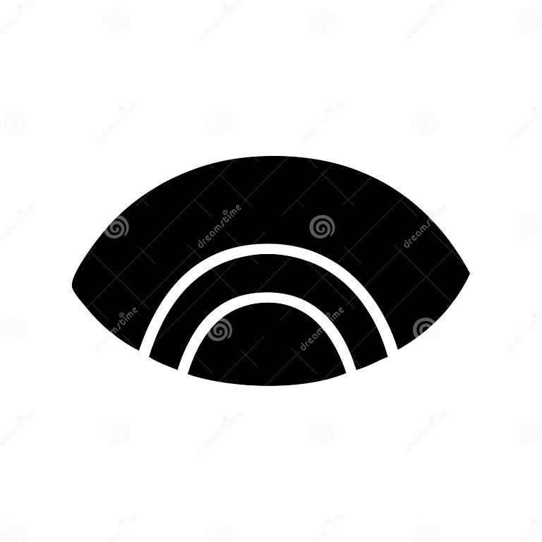 Flat Symbol Eye Looking Down Stock Vector - Illustration of cute, clip ...