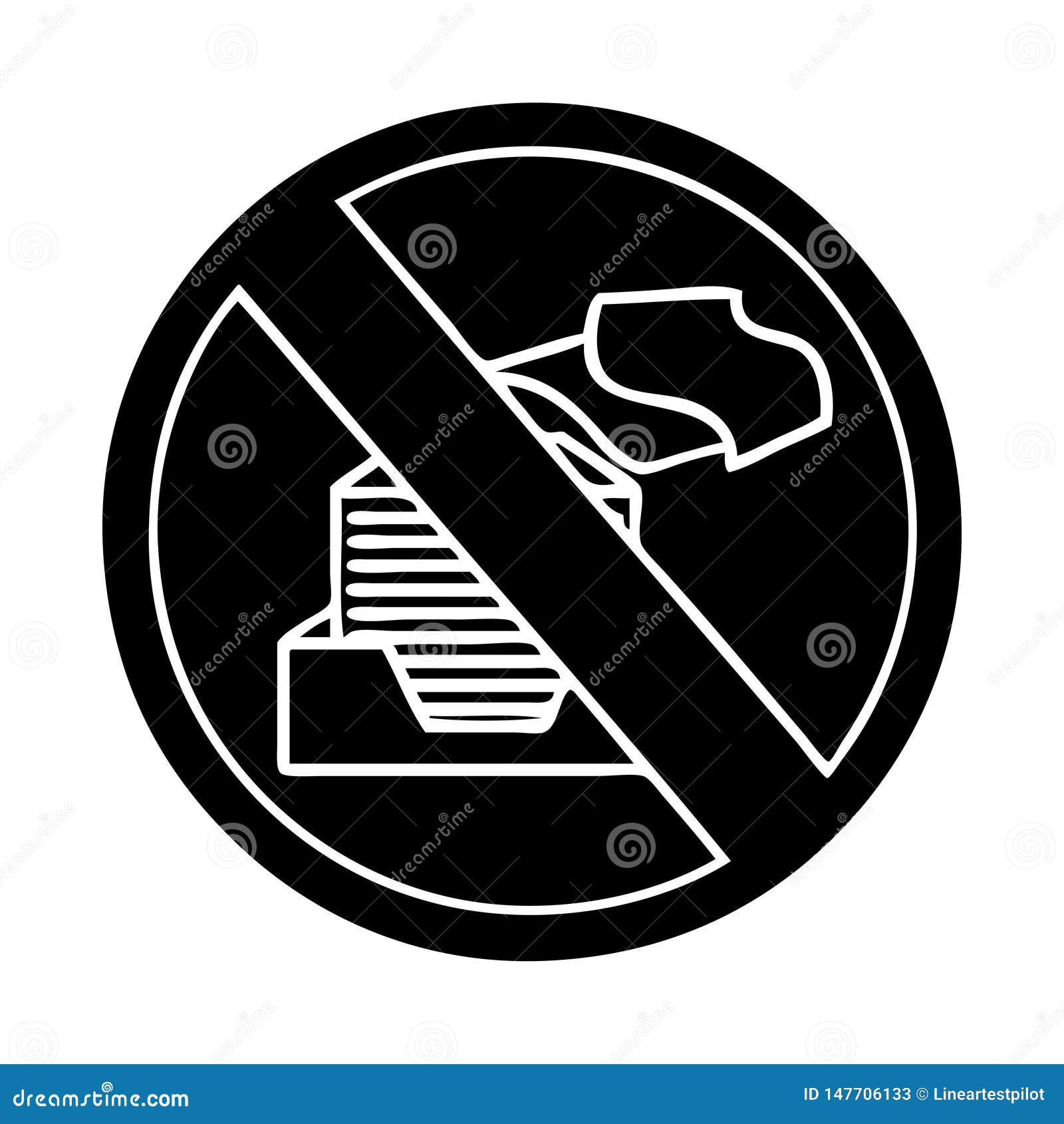 Flat Symbol Paperless Office Symbol Stock Vector - Illustration of ...