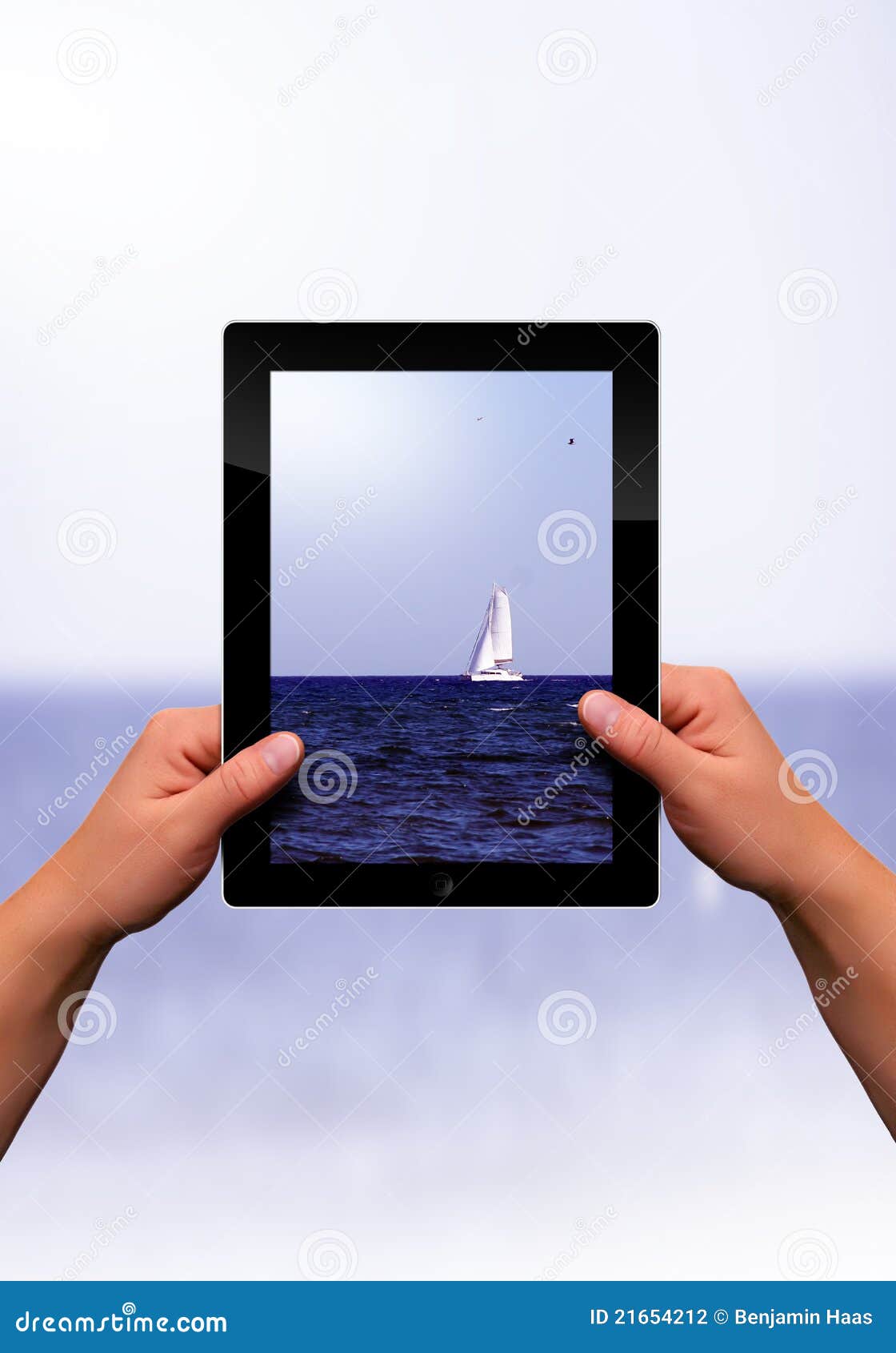 Flat tablet pc stock photo. Image of mobility, business - 21654212