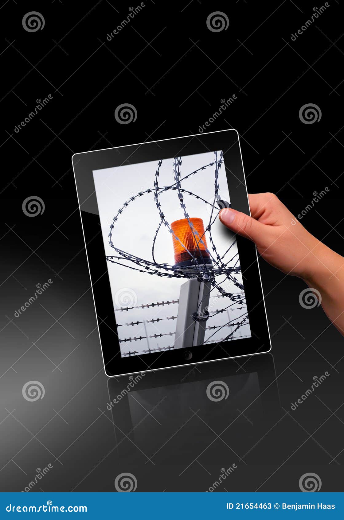 Flat tablet pc stock image. Image of internet, monitor - 21654463